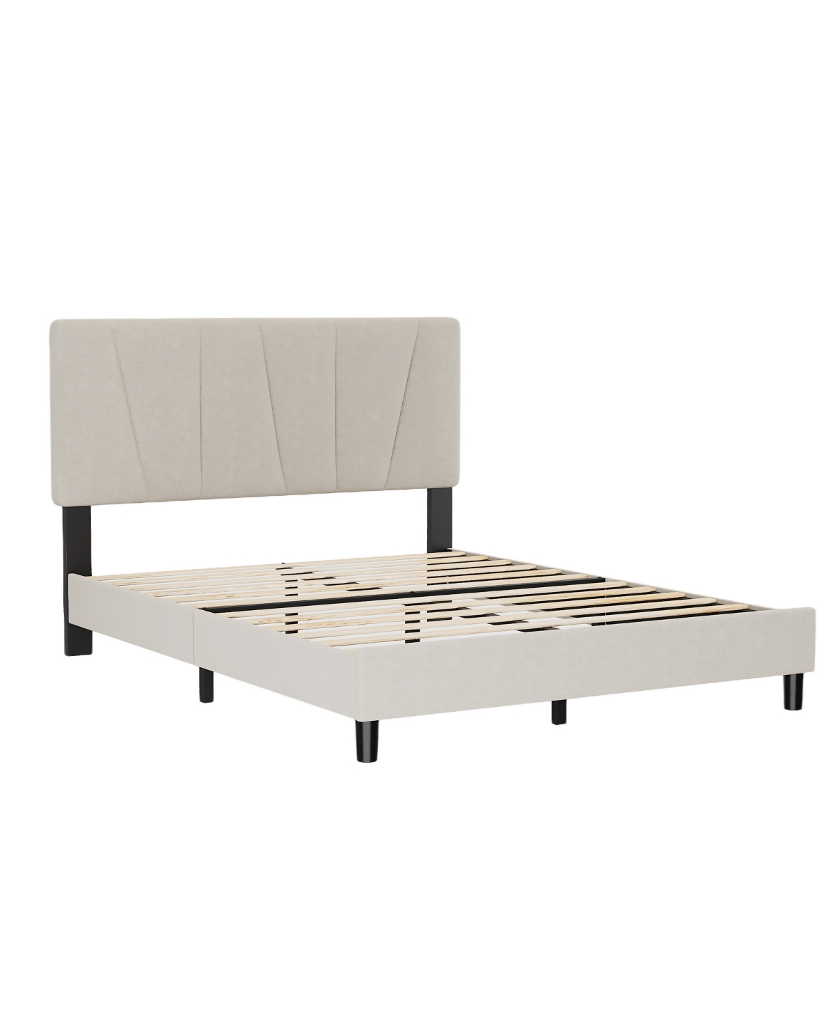 Click here for homfan Upholstered Platform Bed Frame with 3-Heigh... prices