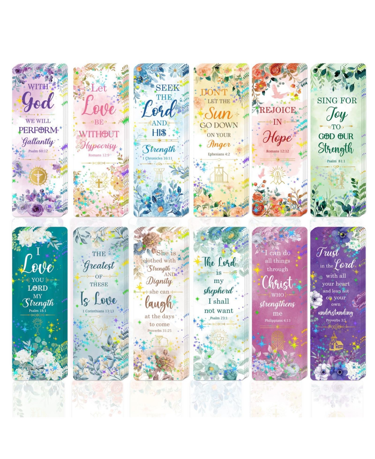 Click here for Gnuadz Religious Verse Paper Bookmark Cross Flower... prices