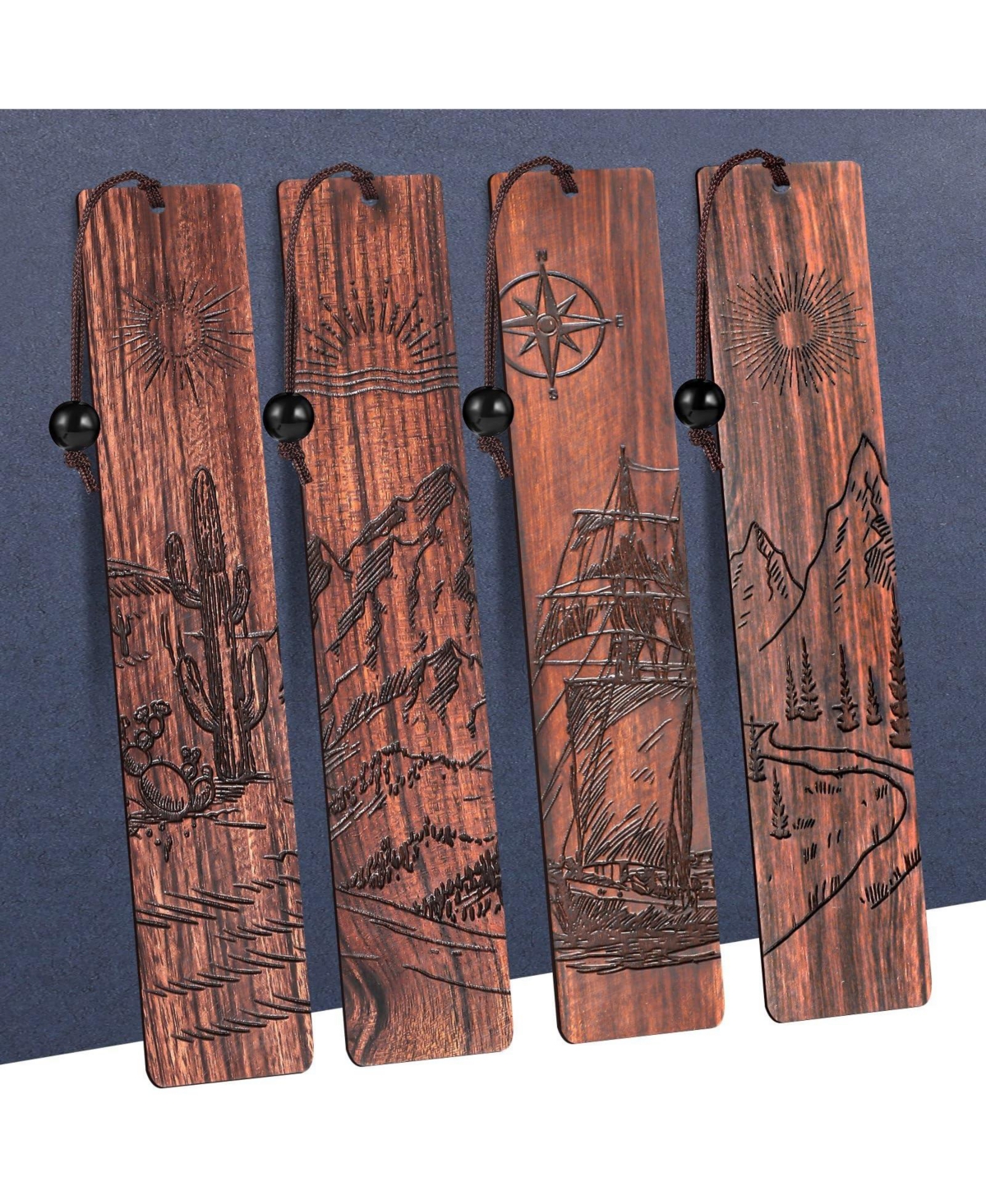 Click here for Gnuadz Wood Bookmark Men Adventure Carving Vintage... prices