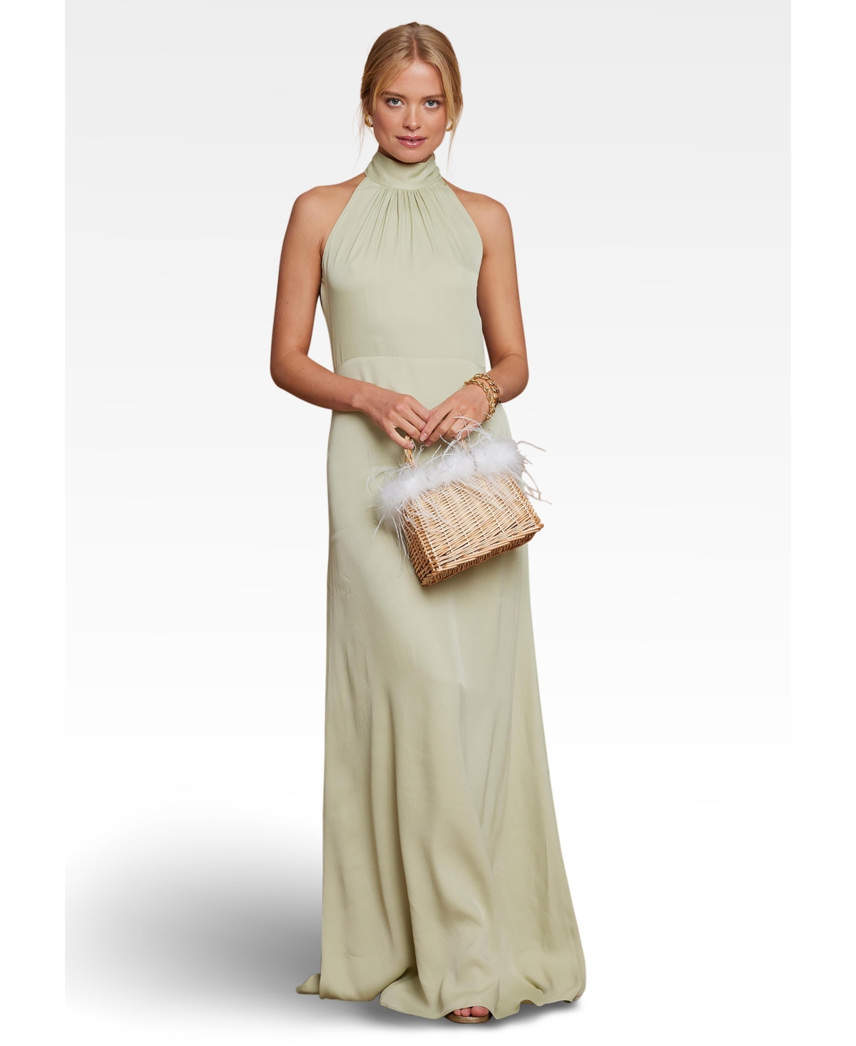 Click here for Maids to Measure Womens Tilly Satin High Neck Brid... prices