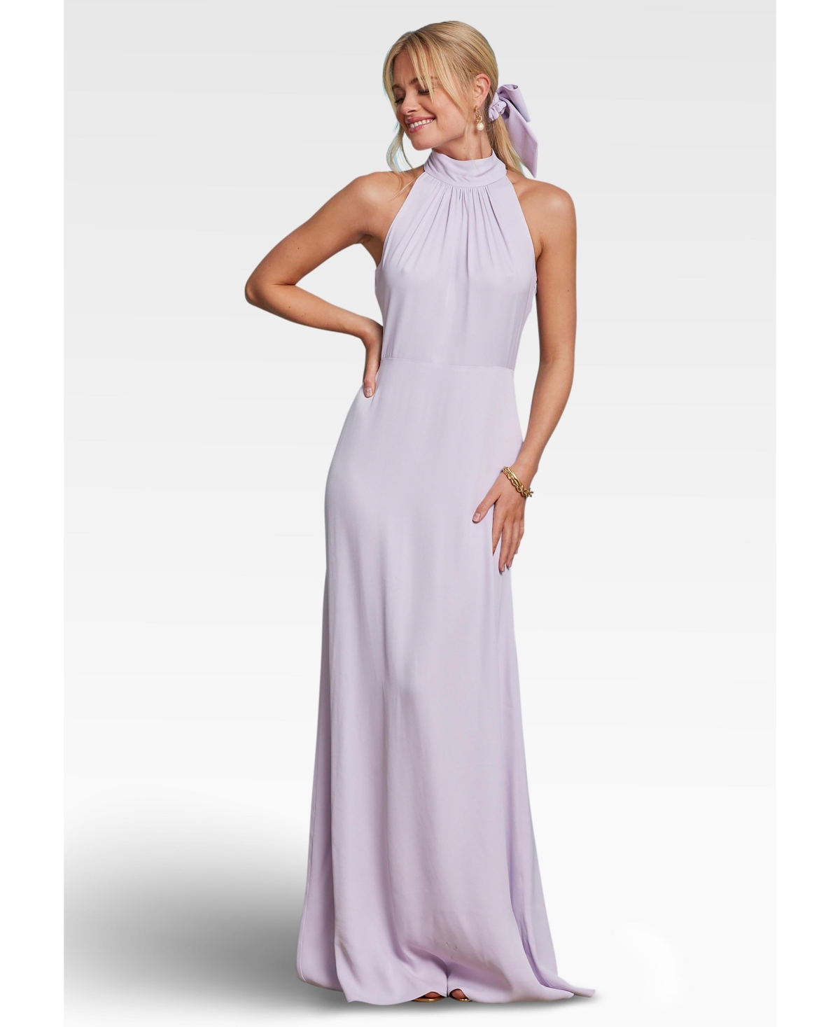 Click here for Maids to Measure Womens Tilly Satin High Neck Brid... prices