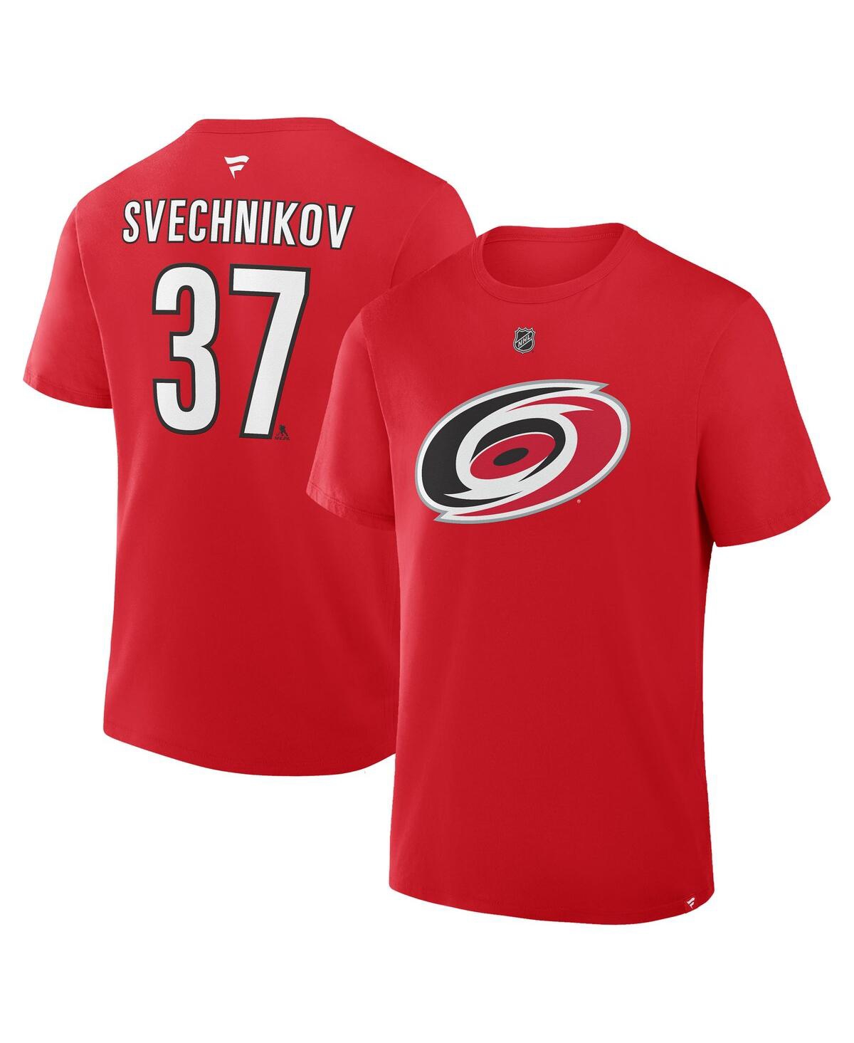 Click here for Fanatics Mens Andrei Svechnikov Red Carolina Hurri... prices