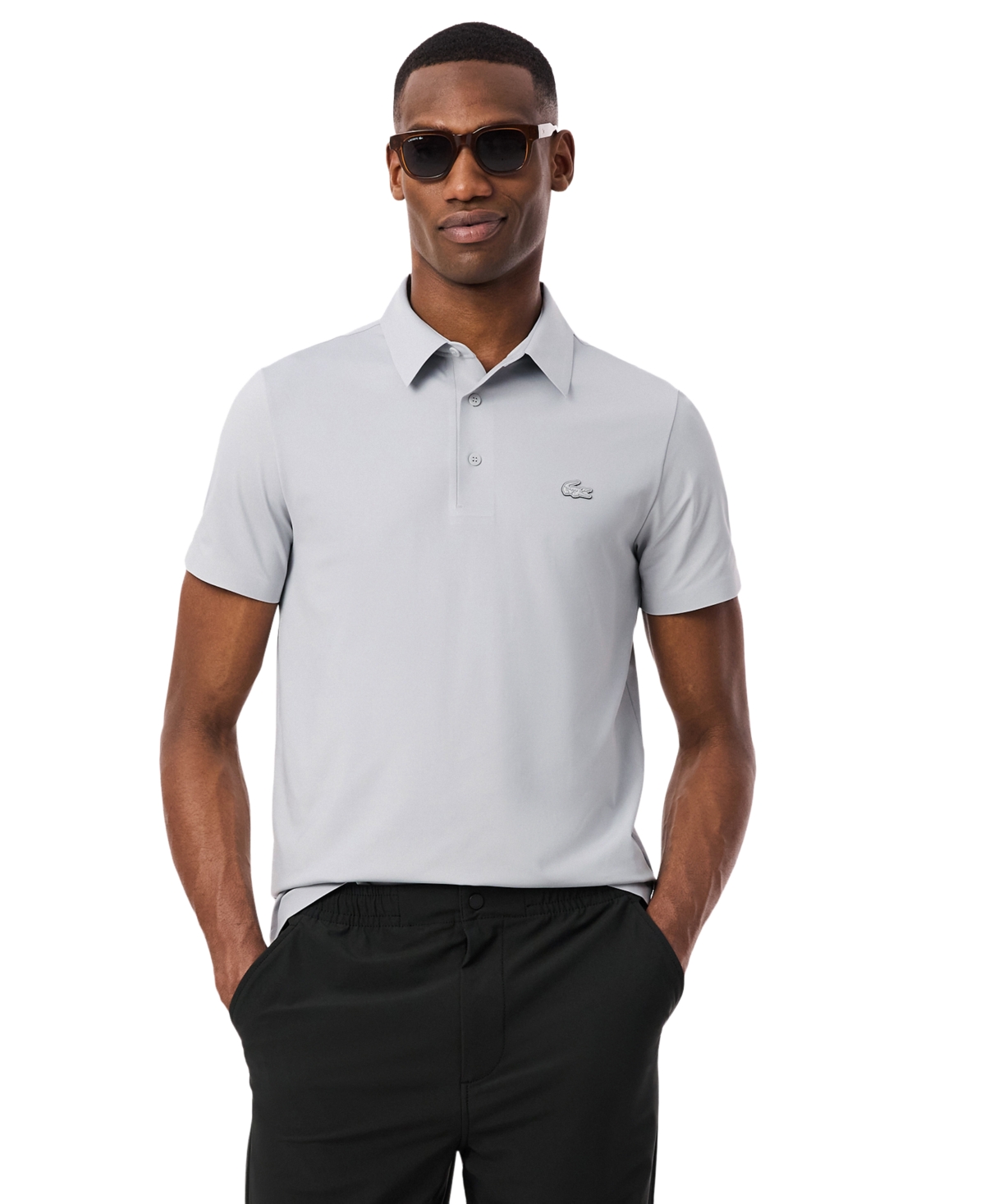 Click here for Lacoste Mens Commuter Regular-Fit Polo Shirt - Lig... prices