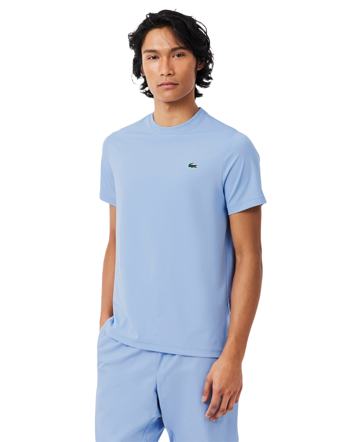 Click here for Lacoste Mens Crewneck T-Shirt - Blue prices