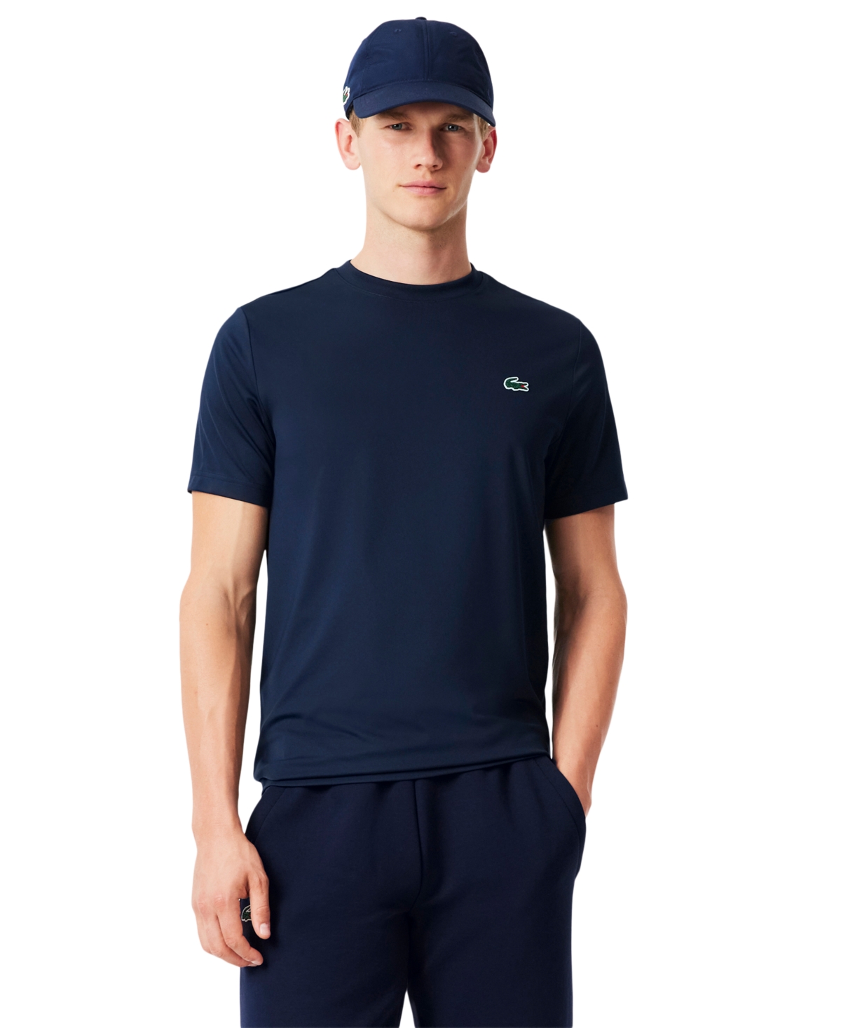 Click here for Lacoste Mens Crewneck T-Shirt - Navy Blue prices