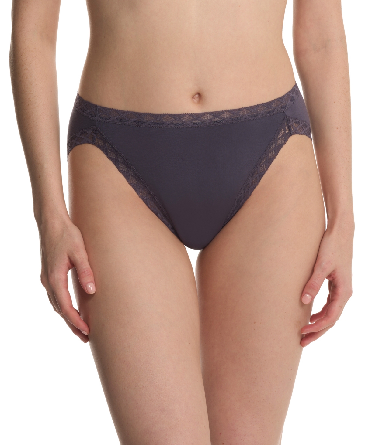 Click here for Natori Bliss Lace-Trim Cotton French-Cut Brief Und... prices