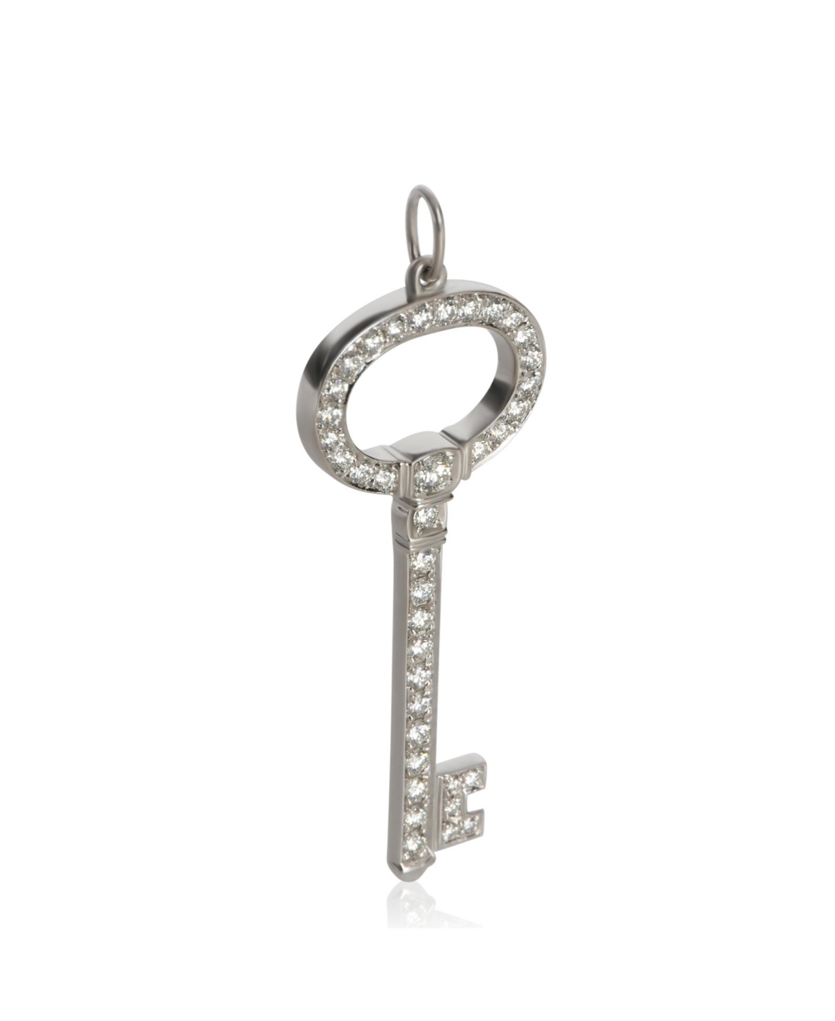 Click here for Pre-Owned Tiffany & Co Platinum Diamond Oval Key P... prices