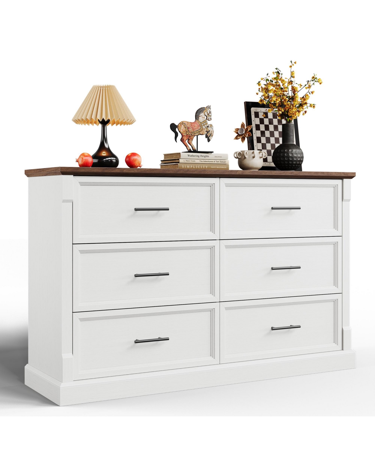 Click here for homfan 6-Drawer Dresser for Bedroom  Farmhouse Che... prices