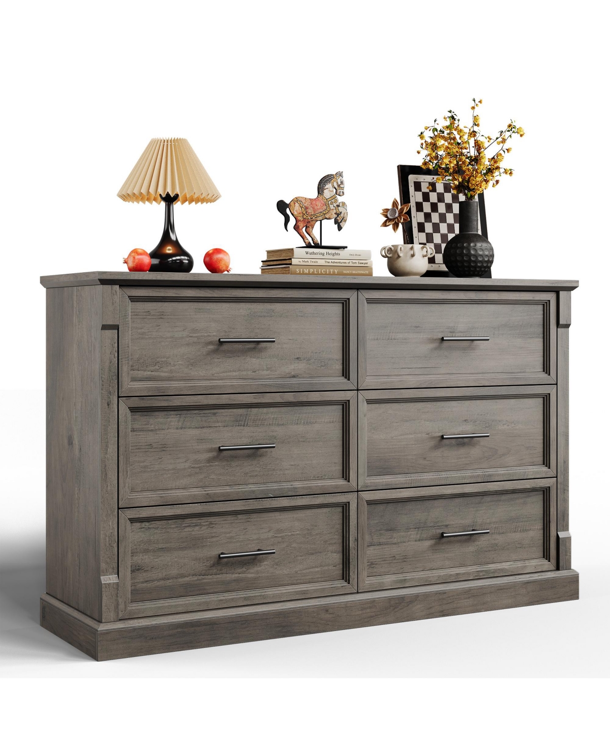 Click here for homfan 6-Drawer Dresser for Bedroom  Farmhouse Che... prices