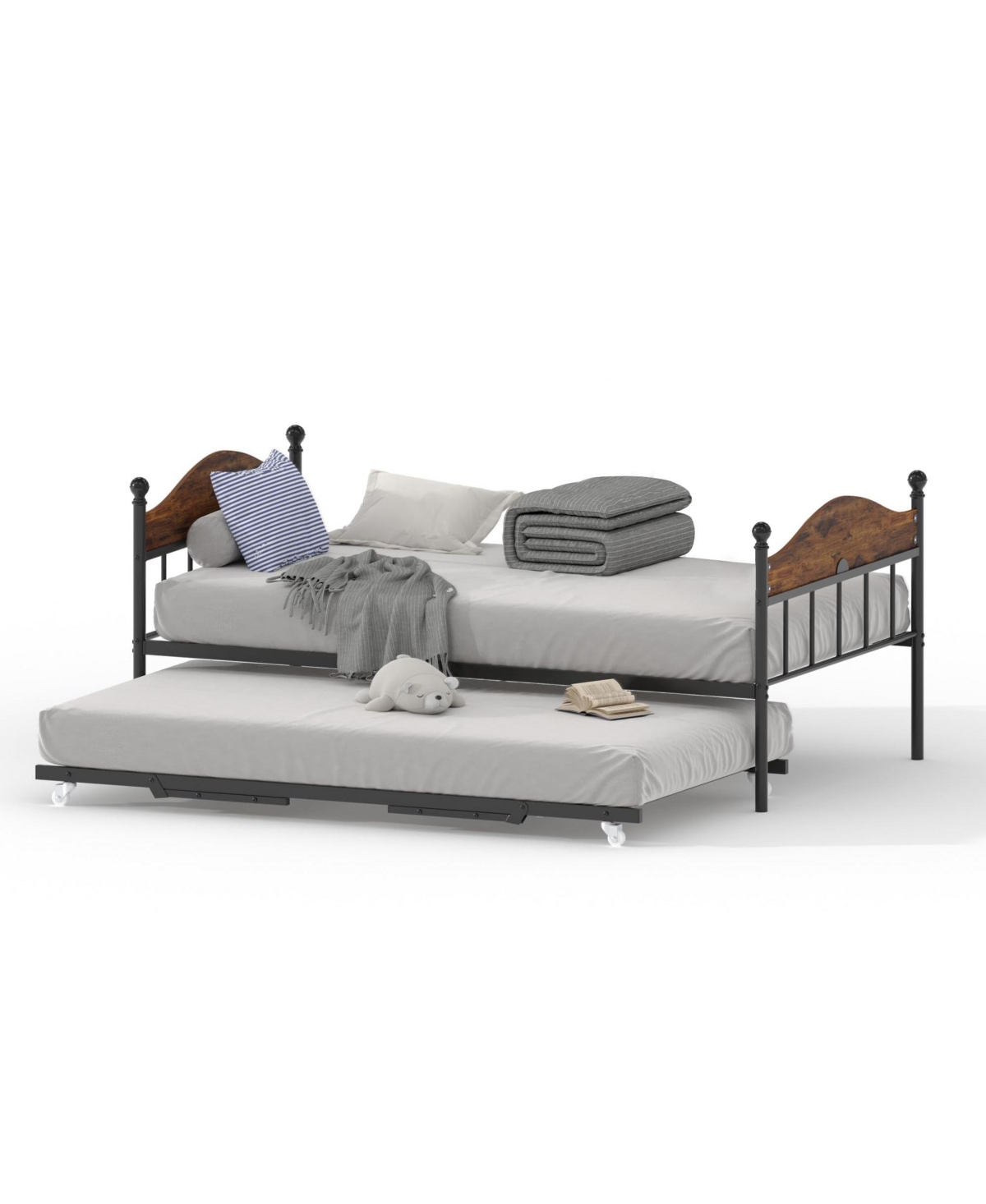 Click here for homfan Metal Daybed with Headboard  Sofa Bed Frame... prices