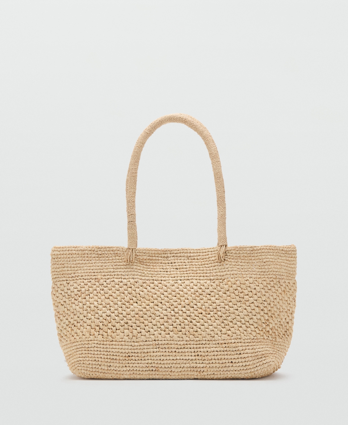 Click here for Mango Womens Natural-Fiber Tote Bag - Beige prices