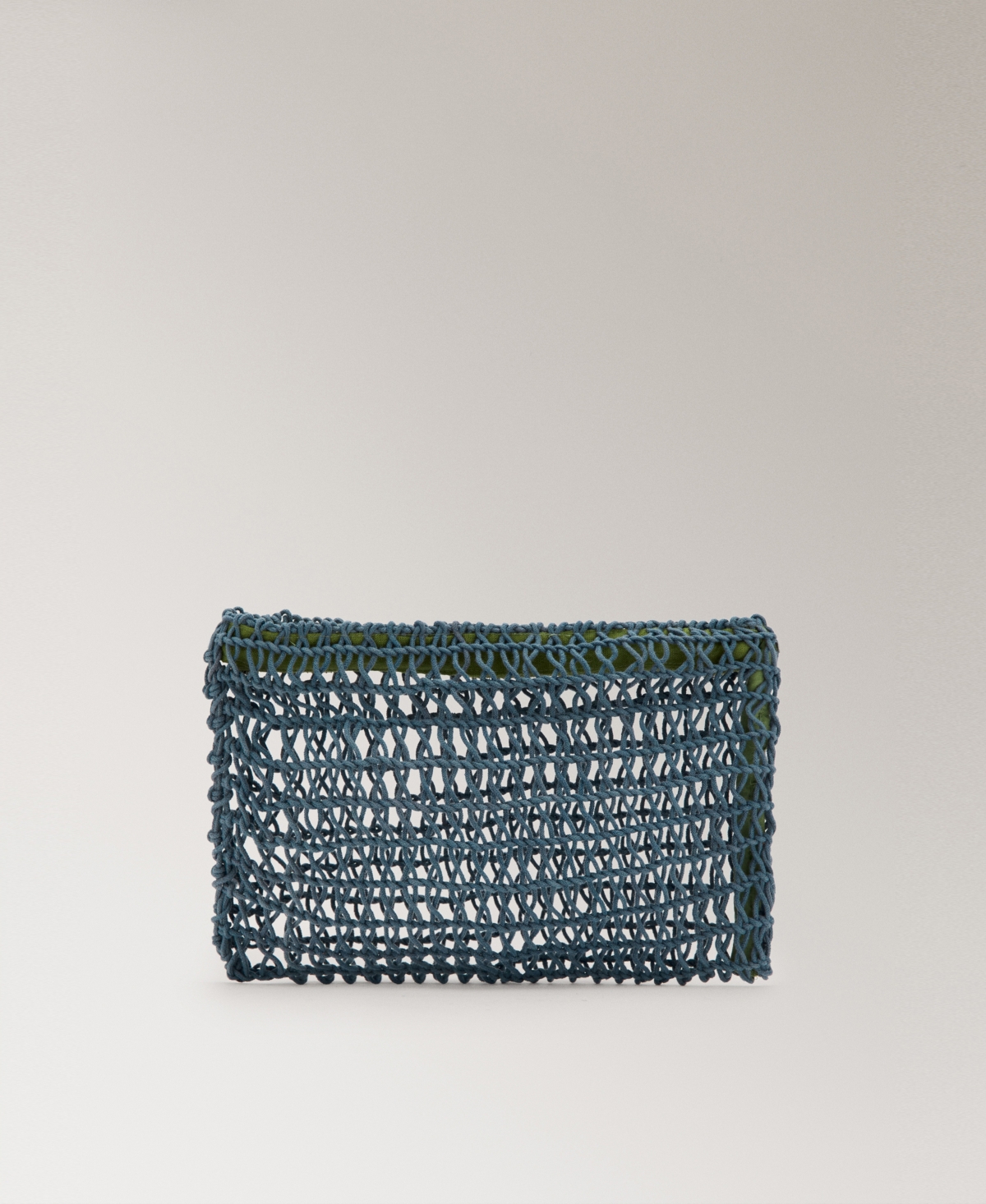 Click here for Mango Womens Cotton Mesh Toiletry Bag - Blue prices