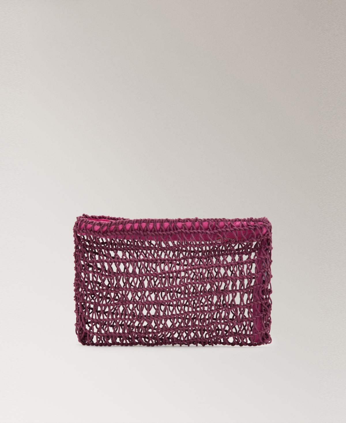 Click here for Mango Womens Cotton Mesh Toiletry Bag - Wine prices
