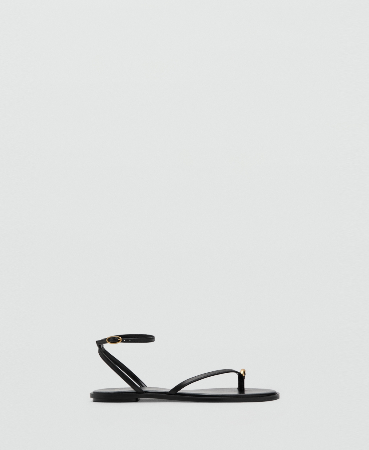 Click here for Mango Womens Metallic Detail Leather Strap Sandals... prices