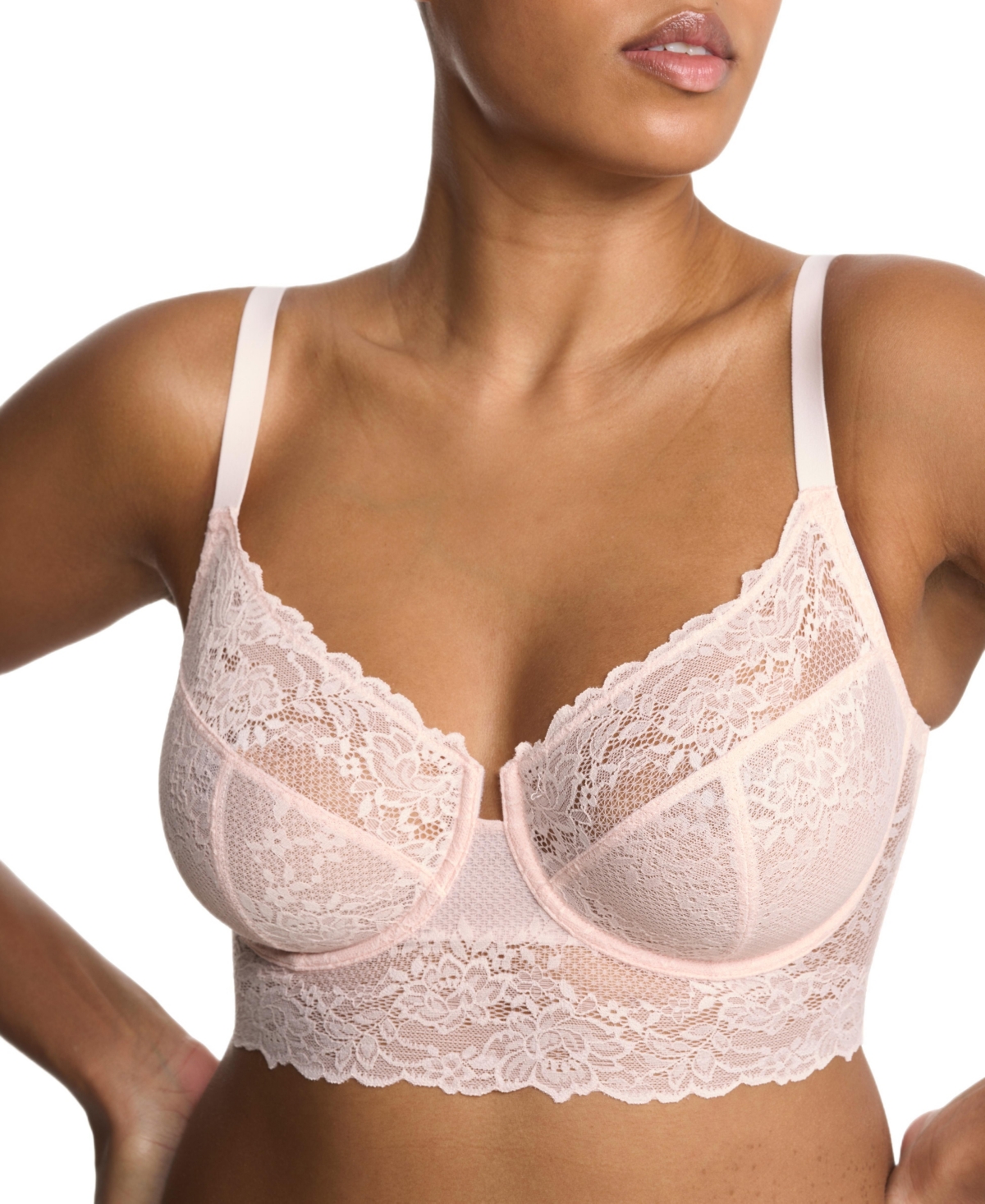Click here for Natori Womens Pretty Smooth Lacey T-Shirt Bra - Wh... prices