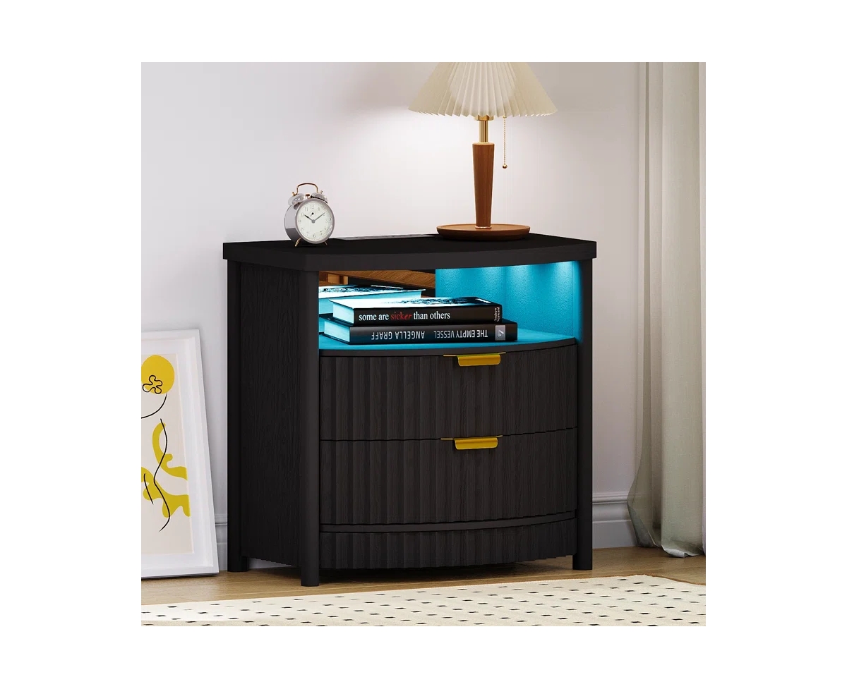 Click here for Vlsrka Modern Nightstand With Human Sensor Light... prices