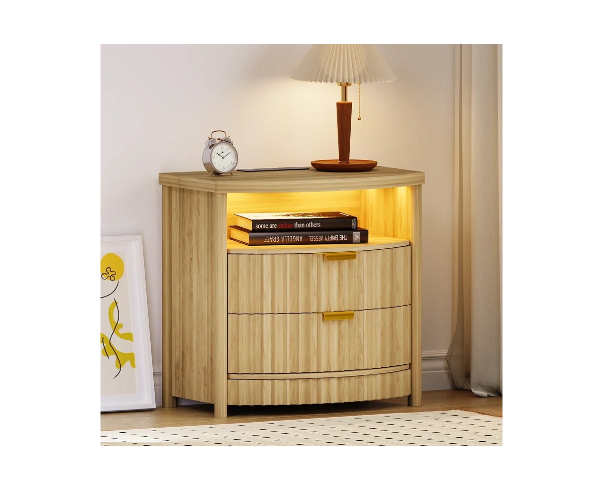 Click here for Vlsrka Modern Nightstand With Human Sensor Light... prices