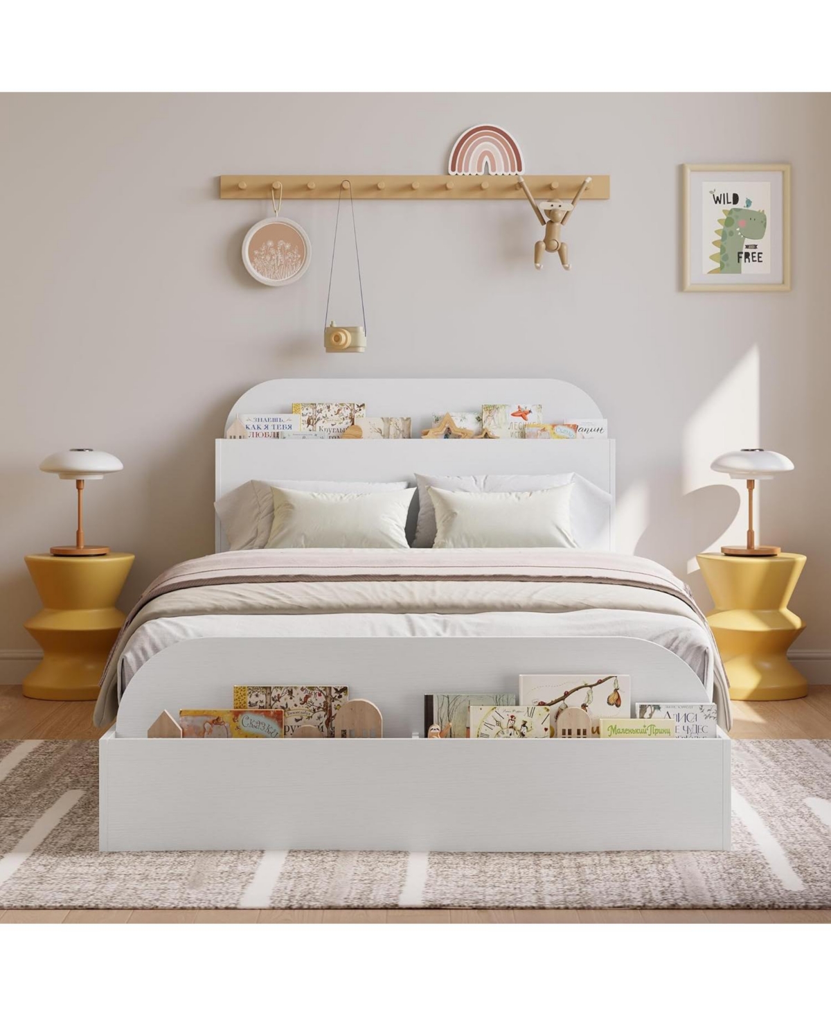 Click here for gaomon Bed Frame  Wooden Beds with Storage Headboa... prices