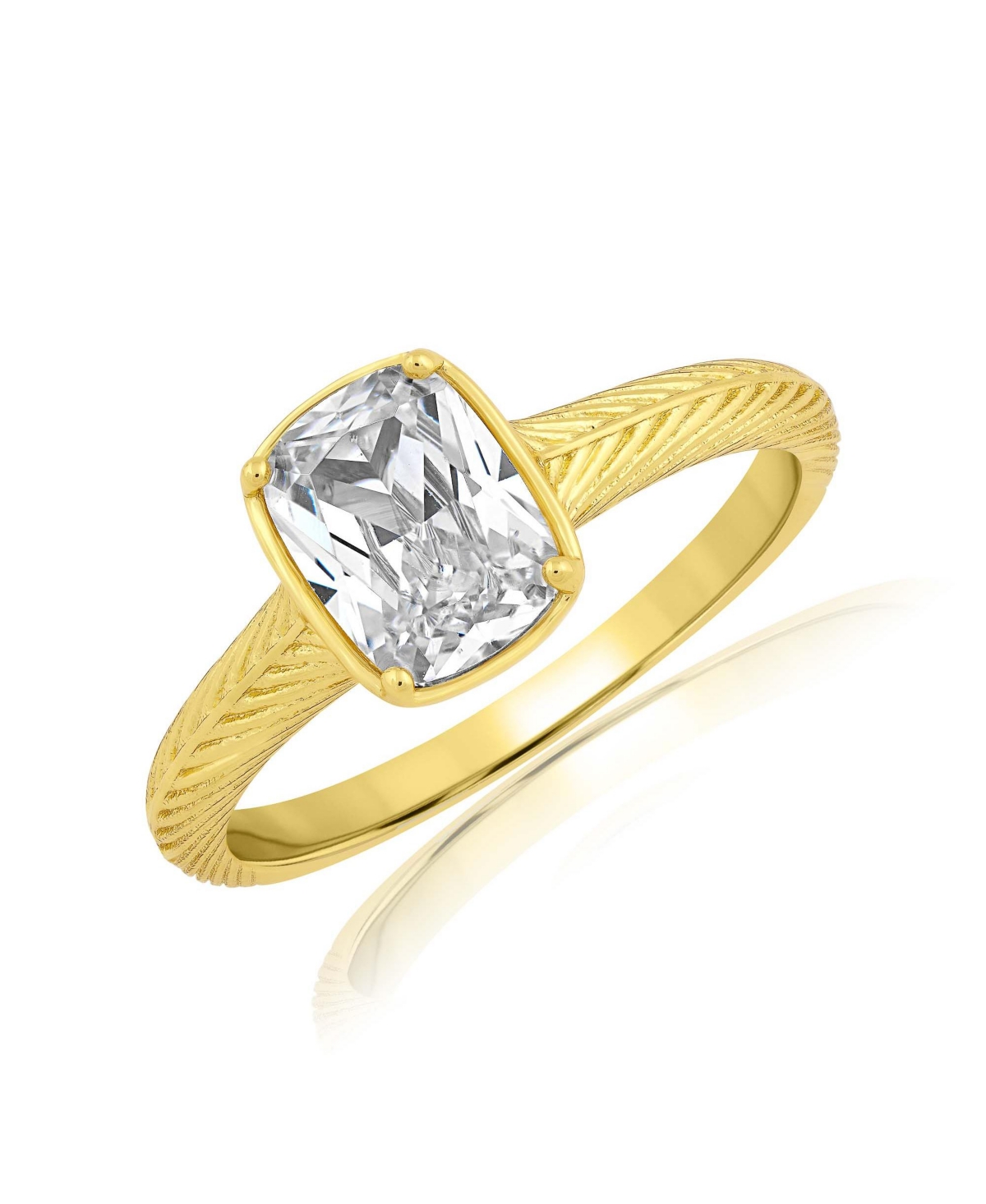 Click here for Simona Elegant Radiant-Cut Solitaire Cz Designed B... prices