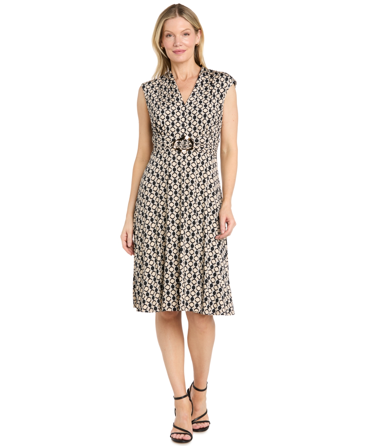 Click here for R & M Richards Womens Ruched Knee-Length Dress - T... prices