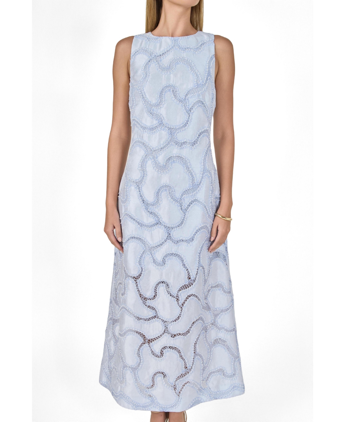 Click here for endless rose Womens Beaded Embellishment Midi Dres... prices