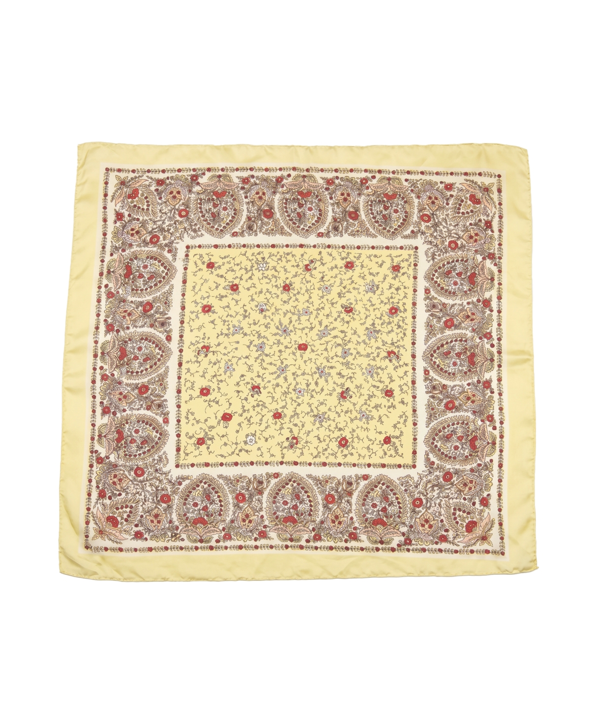 Click here for Marcus Adler Printed Square Scarf - Yellow prices