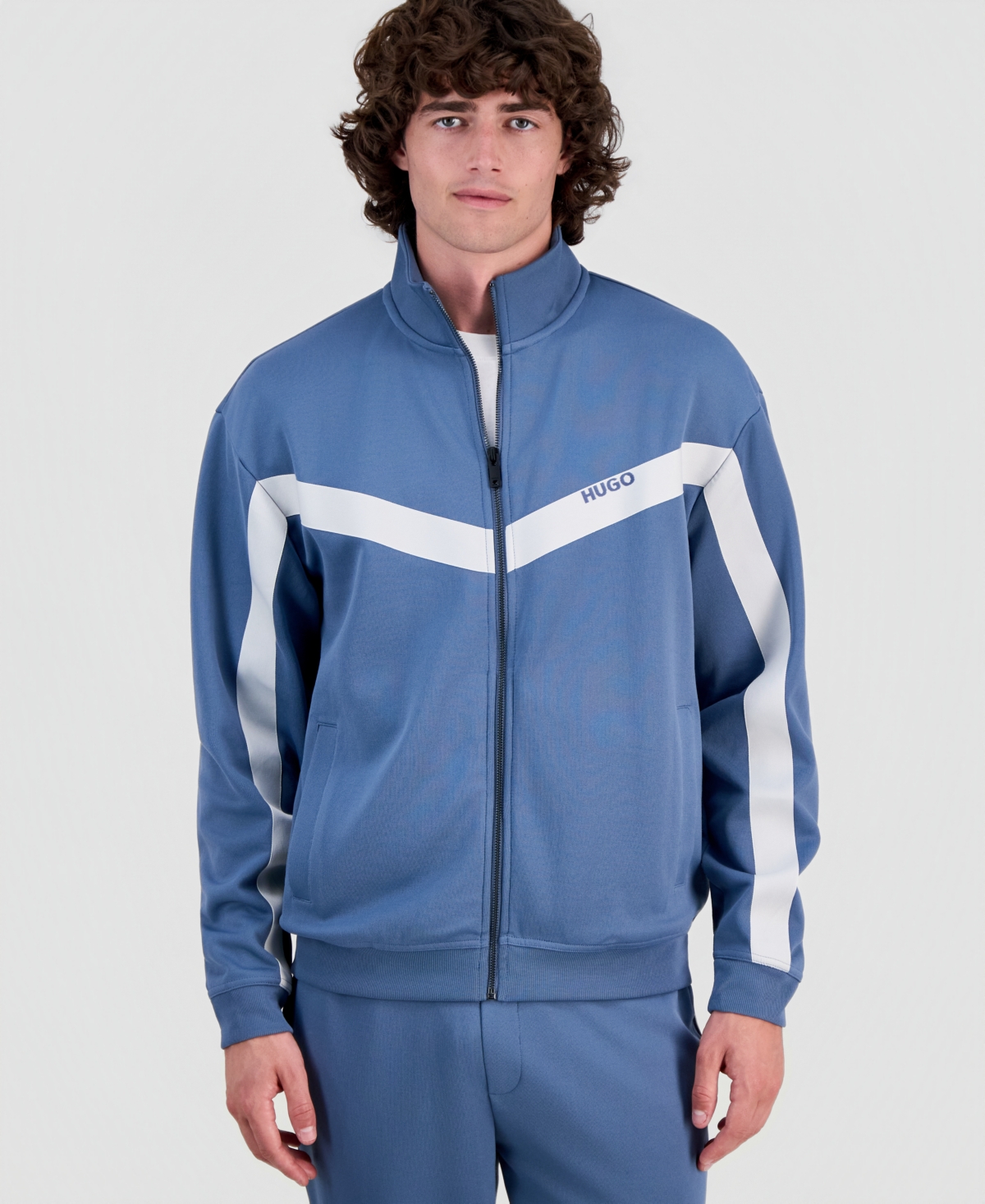 Click here for Hugo Hugo Boss Mens Darti Track Jacket - BLUE prices