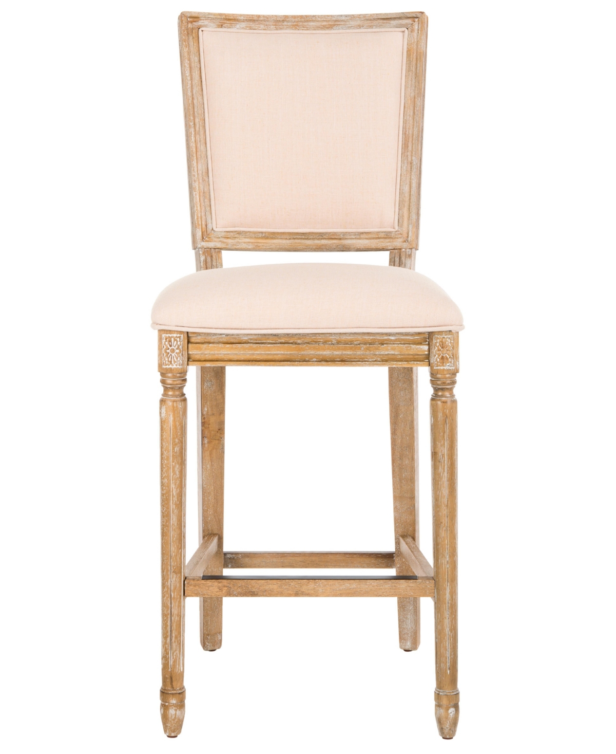 Click here for Safavieh Buchanan Rect Barstool - Beige prices