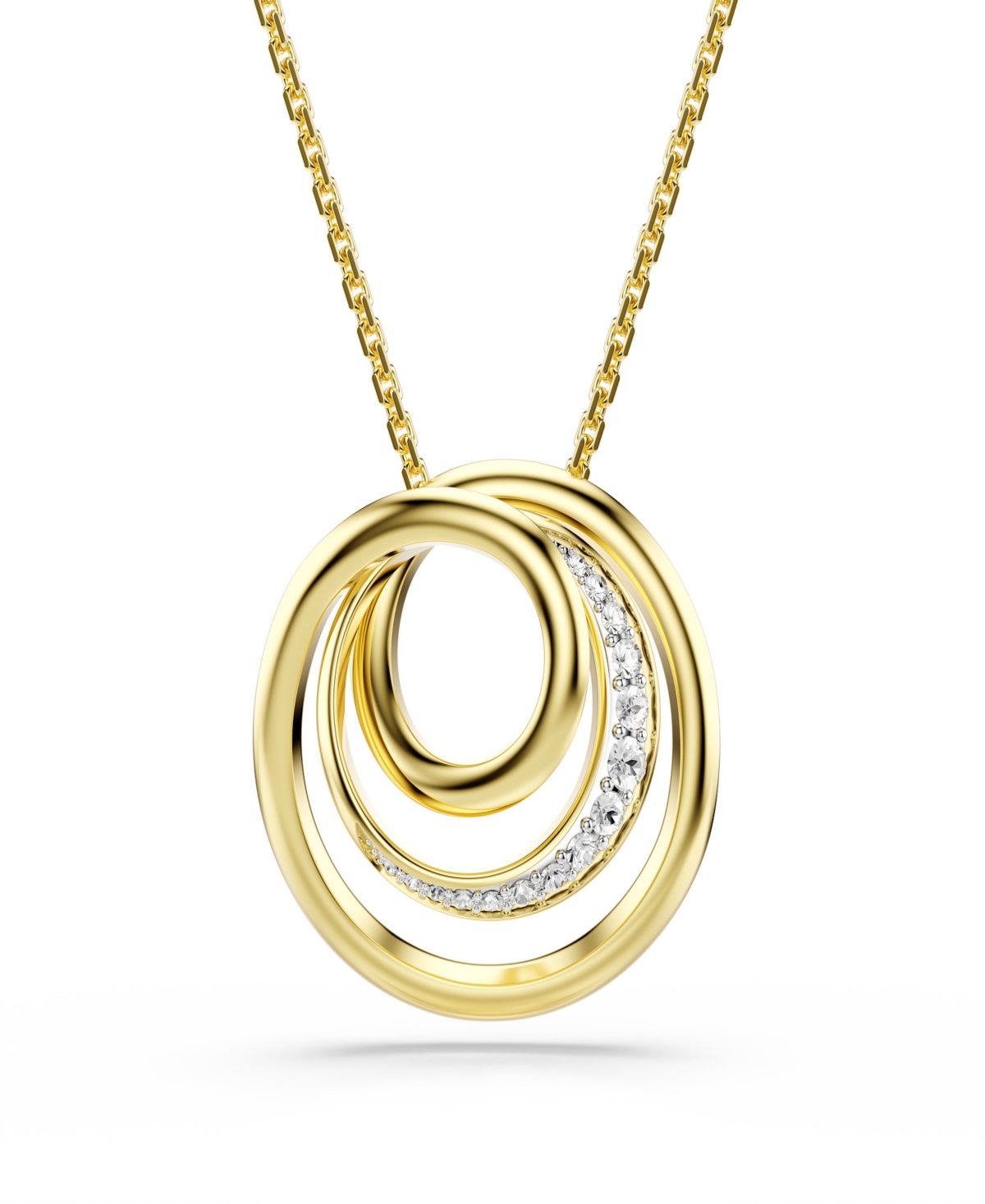 Click here for Swarovski Gold-Tone Plated Spiraling Pendant Neckl... prices