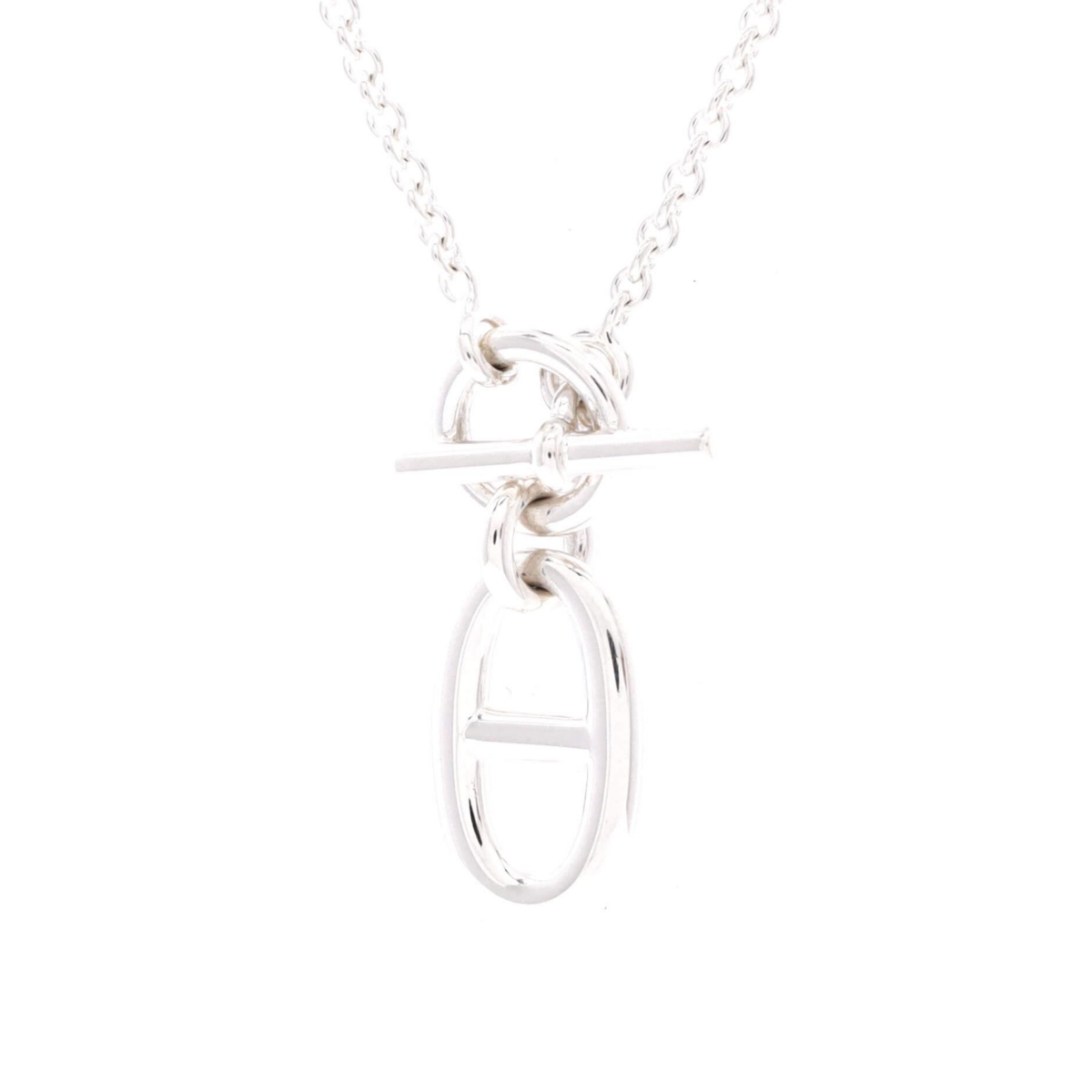 Click here for Pre-Owned HERMES Chaine dAncre Pendant Necklace -... prices