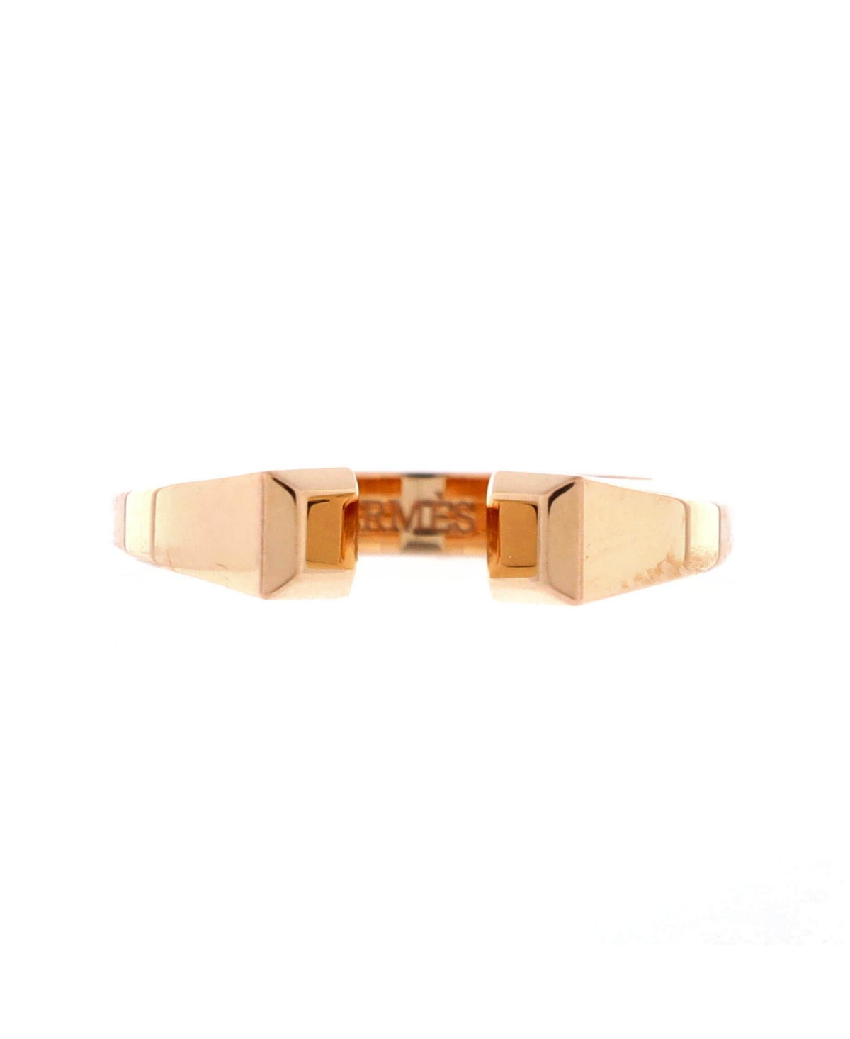 Click here for Pre-Owned Hermes Clou de Forge Ring - 18k rose gol... prices