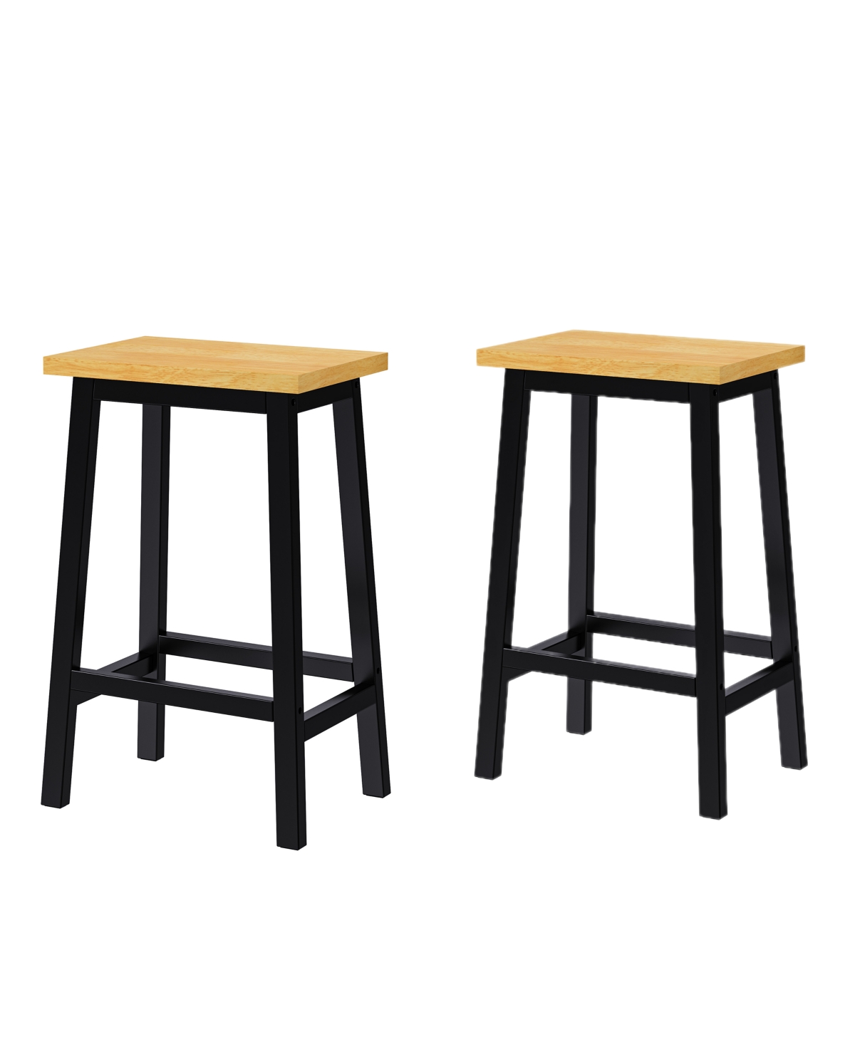 Click here for Flynama Set of 2 25.6 Inch Counter Height Solid Wo... prices