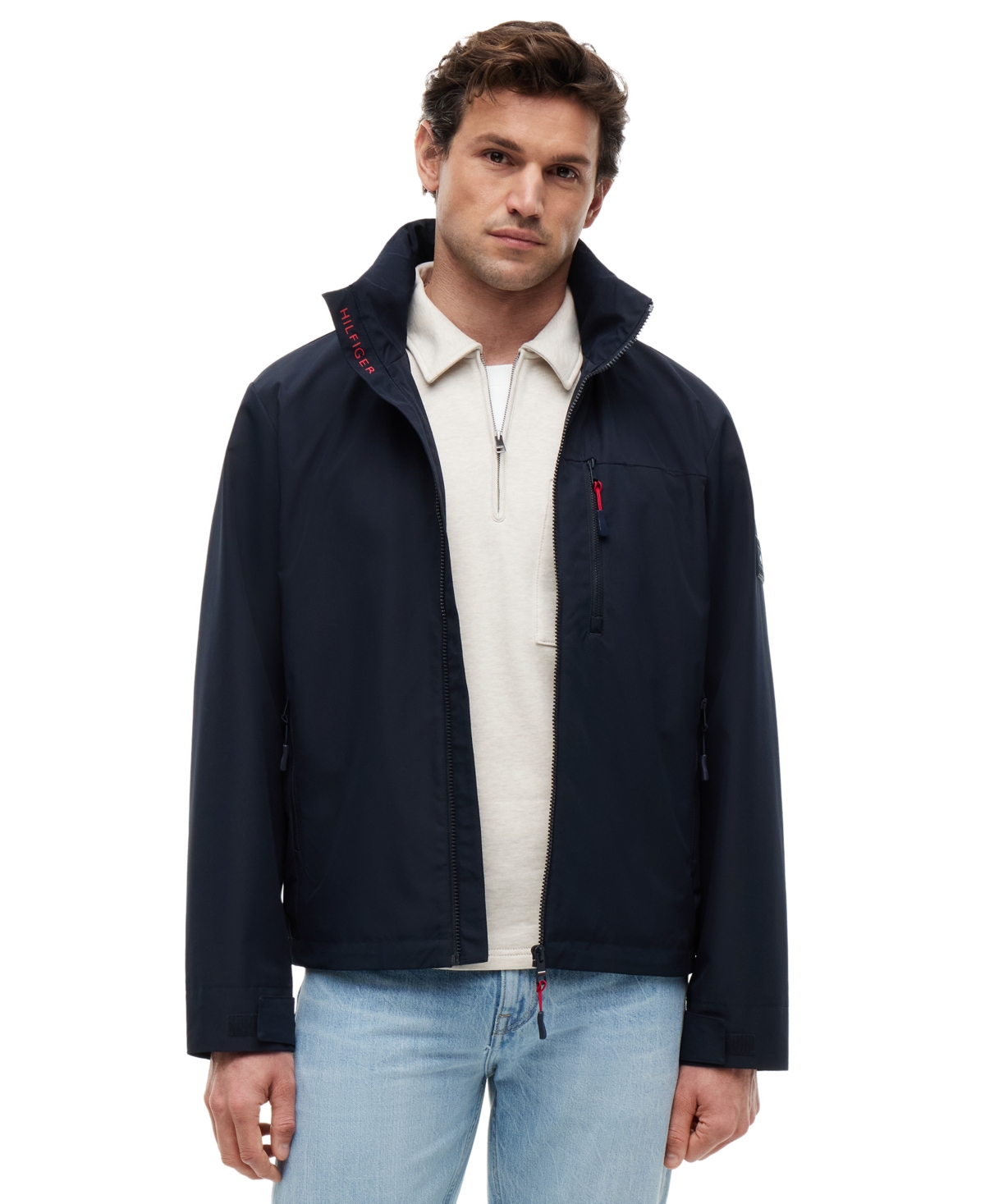 Click here for Tommy Hilfiger Mens Windbreaker Jacket - Desert Sk... prices
