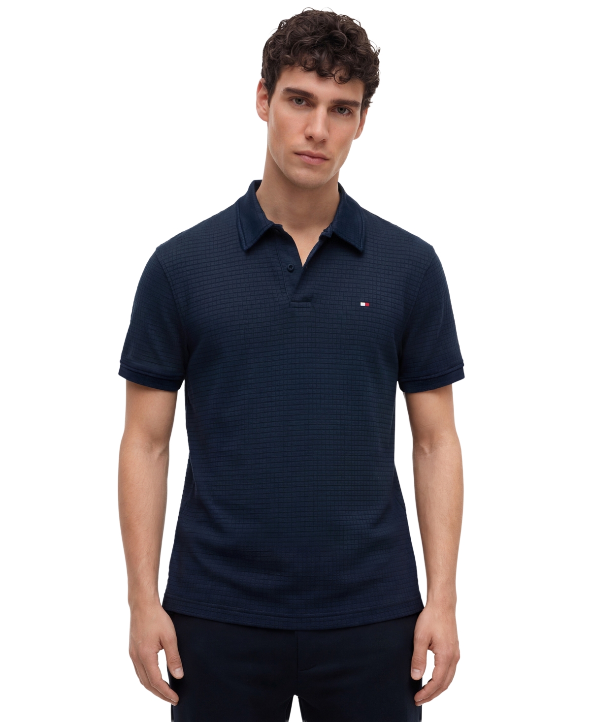 Click here for Tommy Hilfiger Mens Regular-Fit Polo Shirt - Carbo... prices