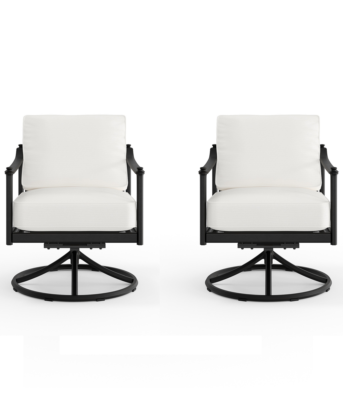 Click here for Agio Wellington Outdoor Swivel Rockers  Set of 2 -... prices