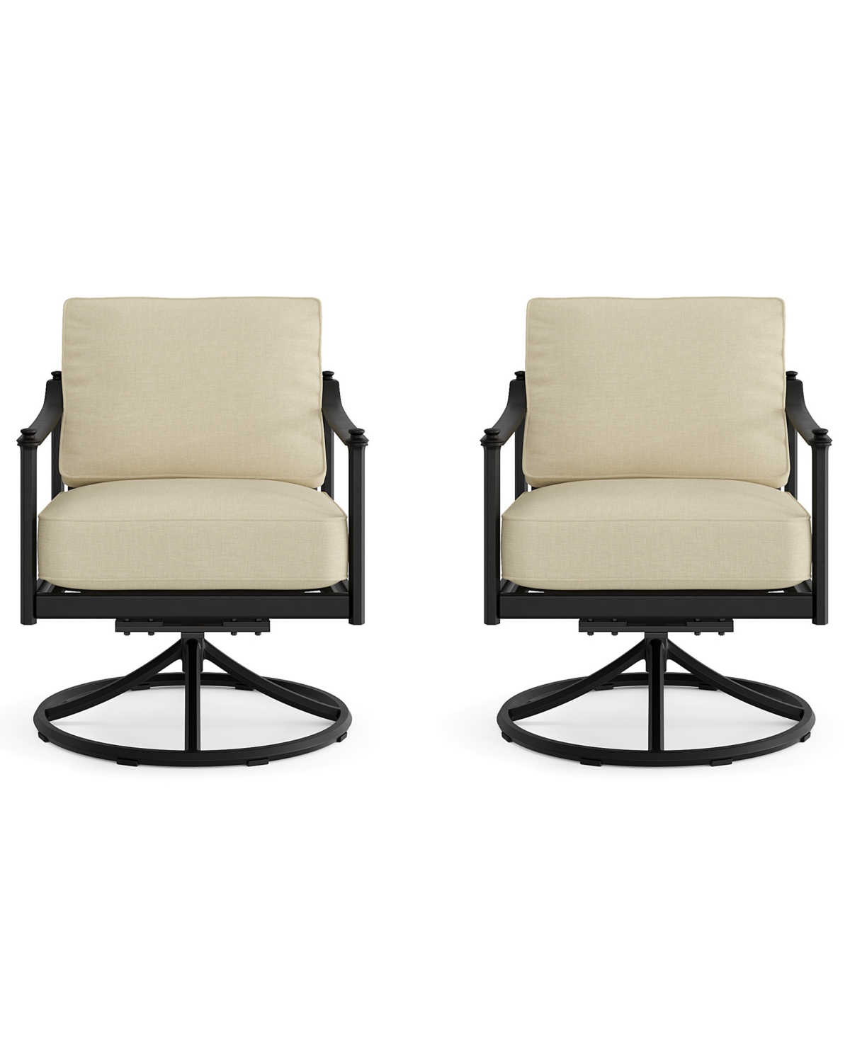 Click here for Agio Wellington Outdoor Swivel Rockers  Set of 2 -... prices