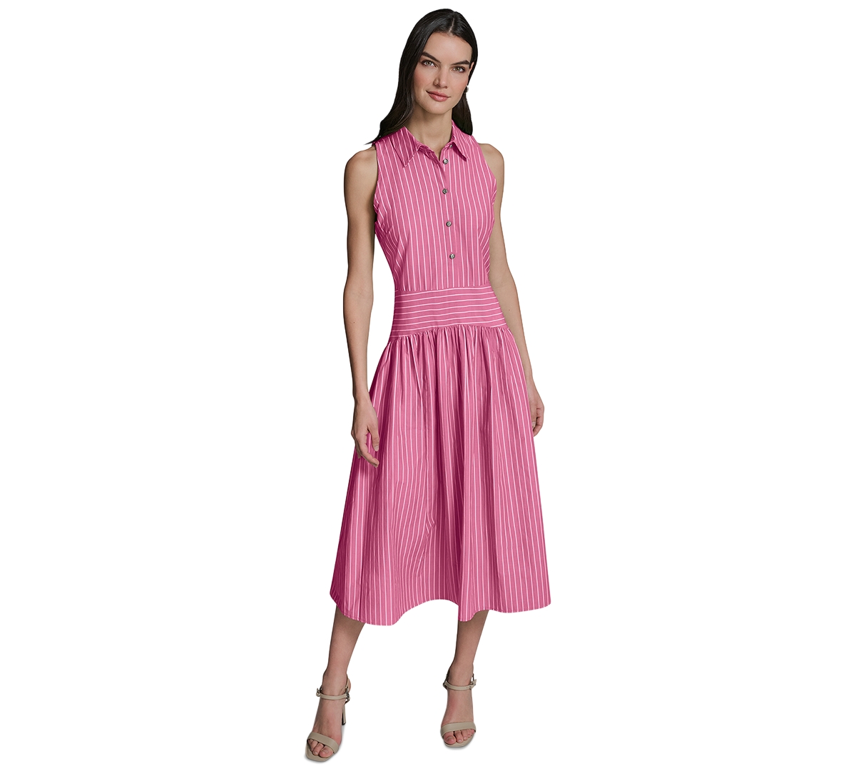 Click here for Karl Lagerfeld Paris Womens Stripe Shirting Button... prices