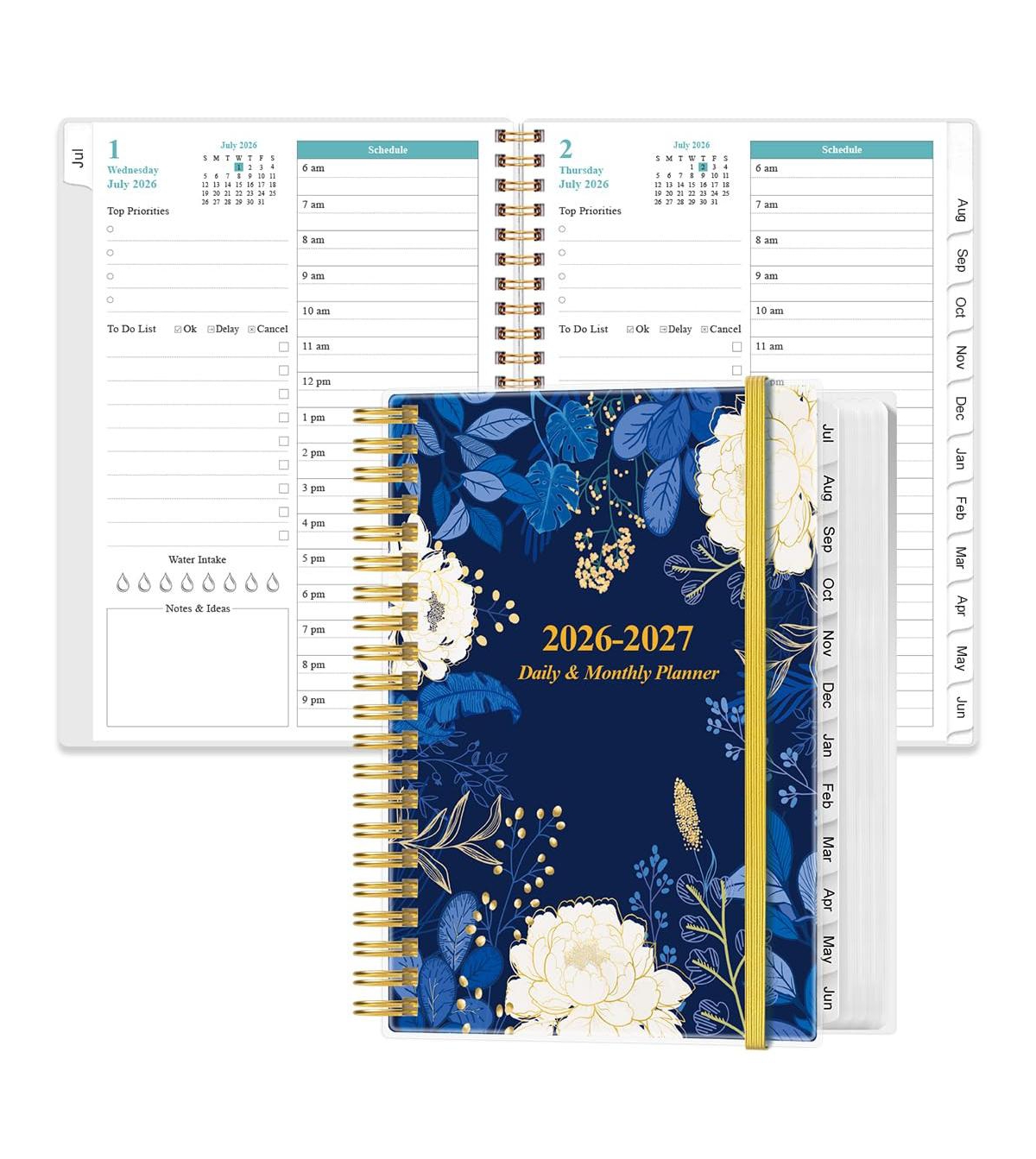 Click here for Gnuadz 2026-2027 Daily Monthly Planner 12 Tabs Jul... prices