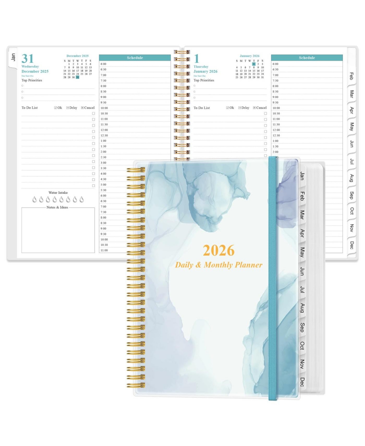 Click here for Gnuadz 2026-2027 Daily Monthly Planner 12 Tabs Jul... prices