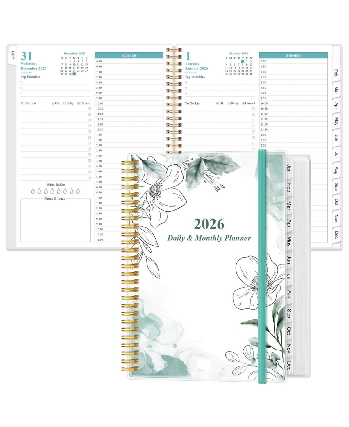 Click here for Gnuadz 2026-2027 Daily Monthly Planner 12 Tabs Jul... prices