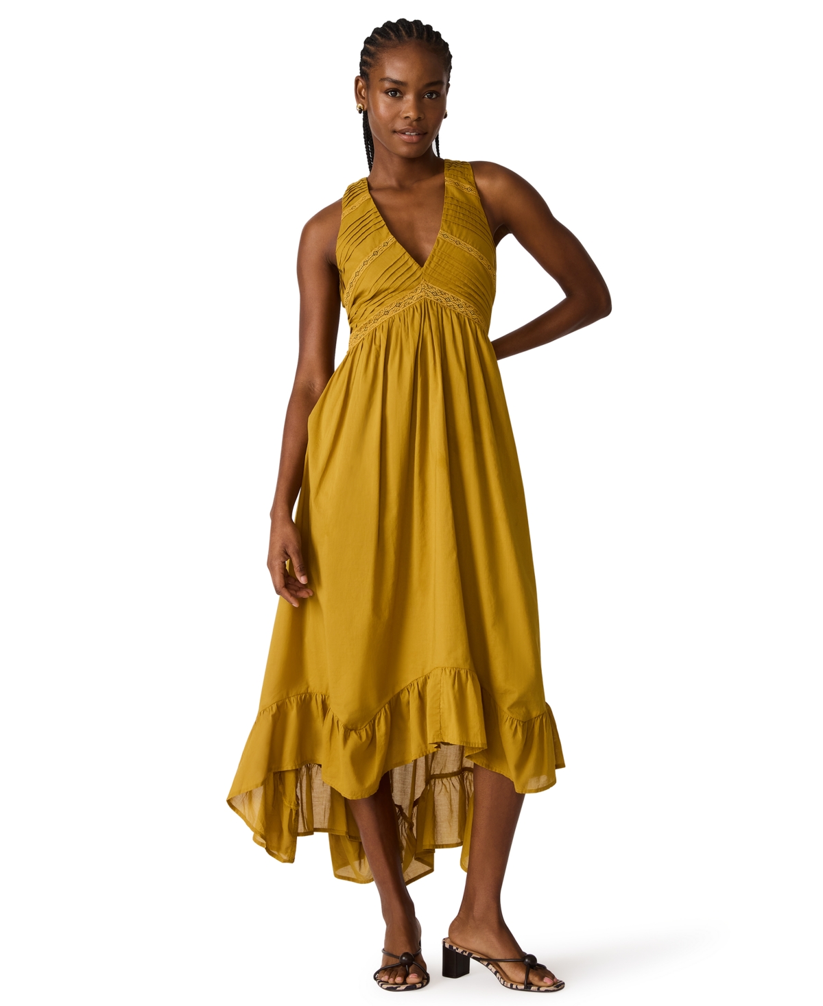 Click here for Steve Madden Womens Miah Sleeveless V-Neck Fit & F... prices
