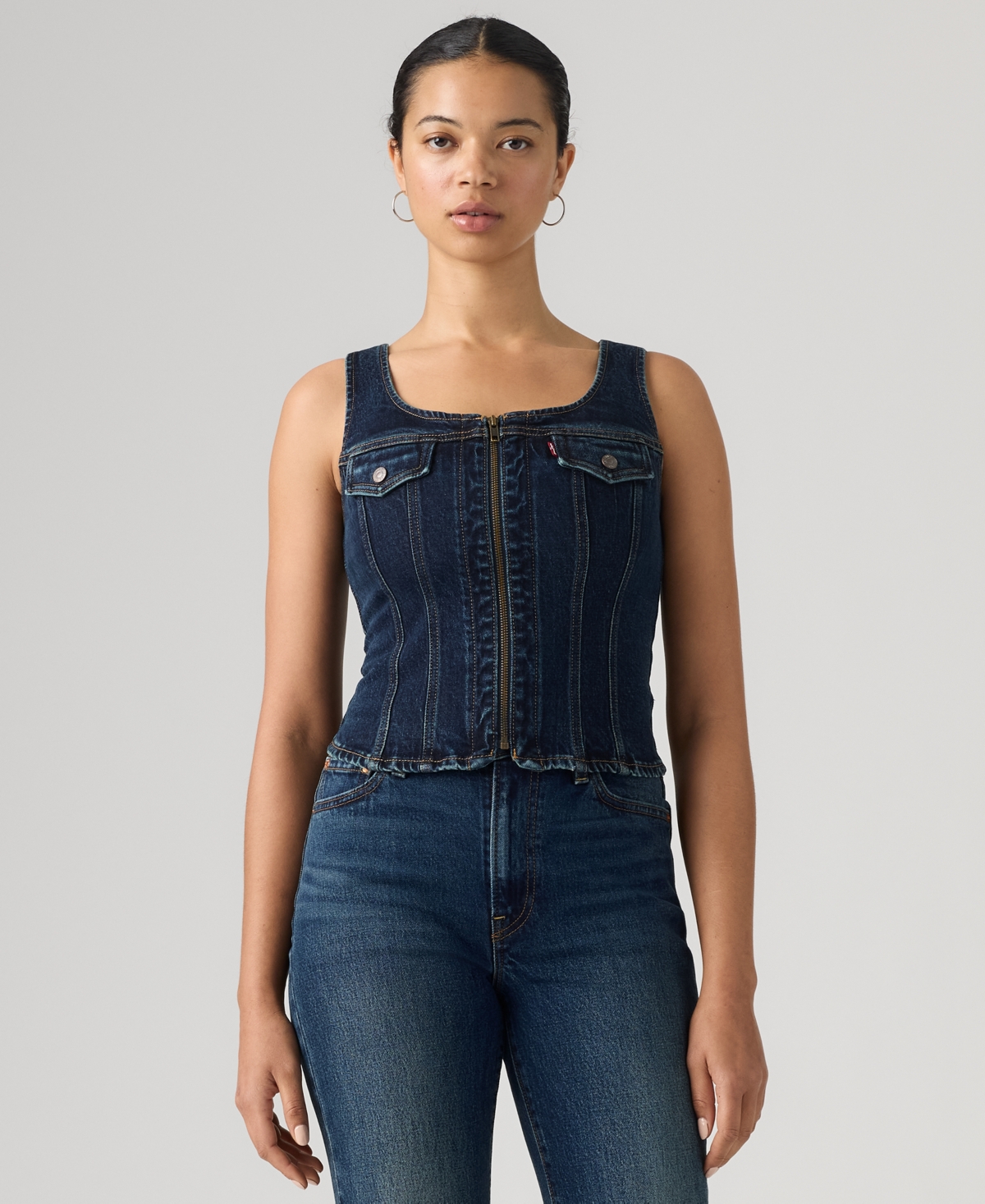 Click here for Levis Womens Vintage-Like Front-Zip Vest - Gate Ke... prices