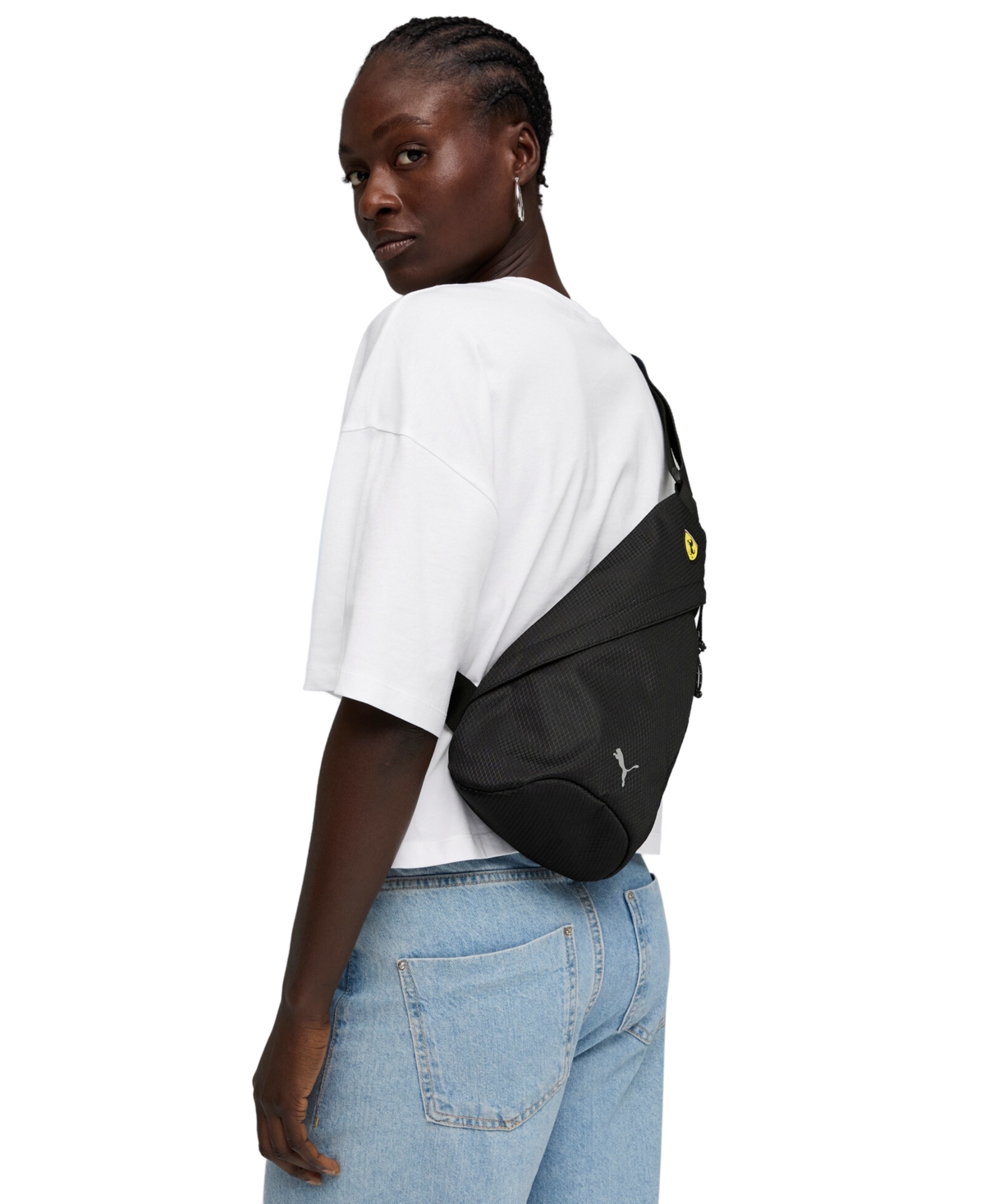 Click here for Puma Mens Ferrari Sling Bag - Puma Black prices