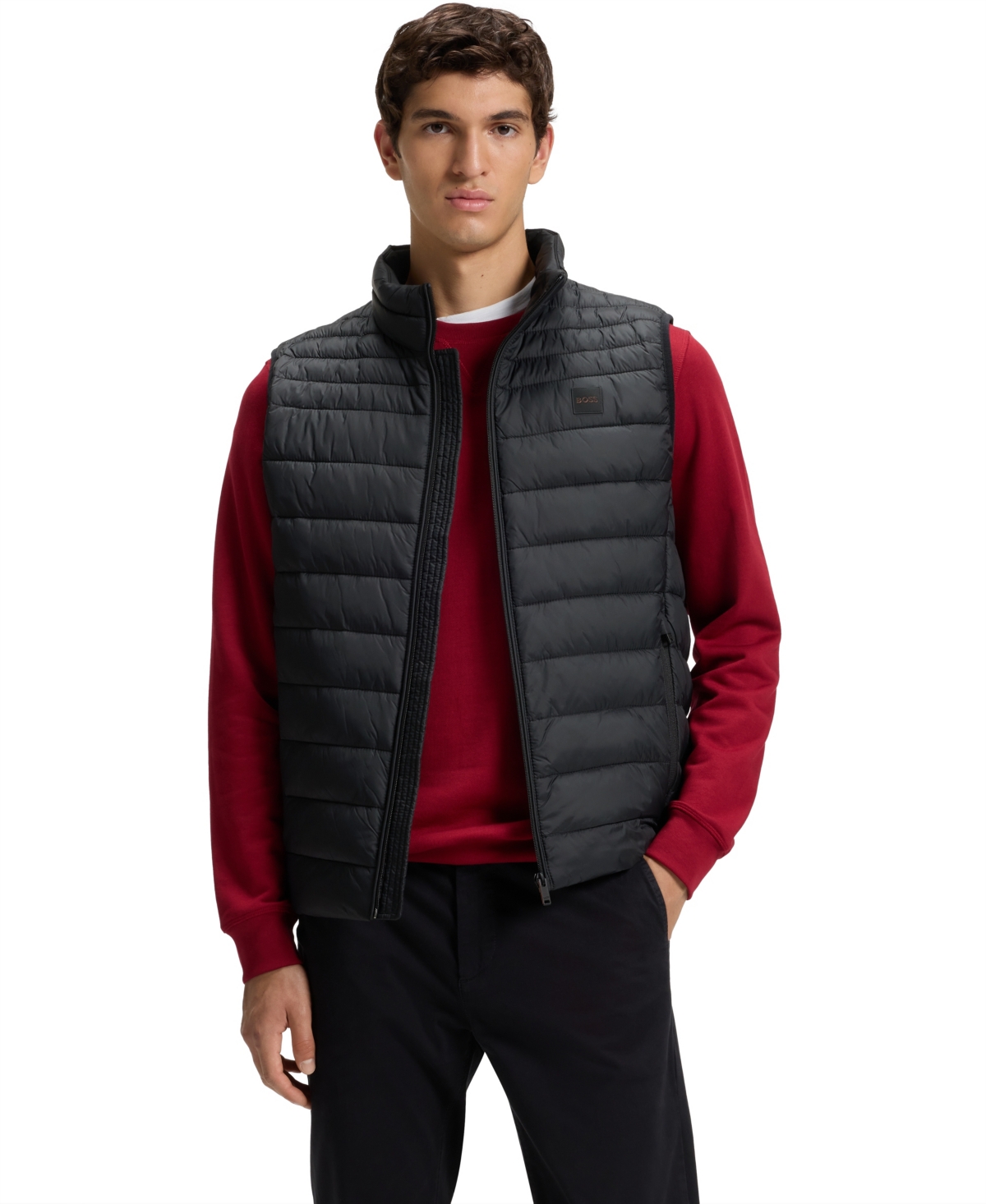 Click here for Boss by Hugo Boss Mens Packable Slim-Fit Gilet Jac... prices