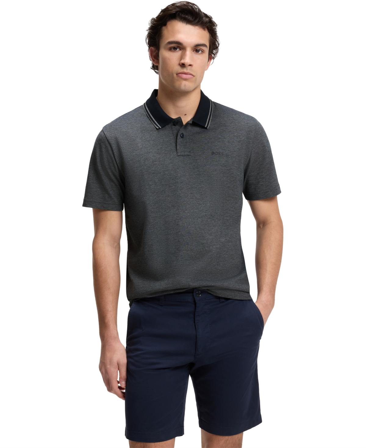 Click here for Boss by Hugo Boss Mens Oxford-Pique Cotton Relaxed... prices