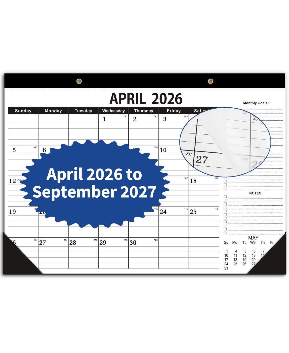 Click here for Gnuadz Desk Calendar 2026-2027 18 Months To-Do Lis... prices