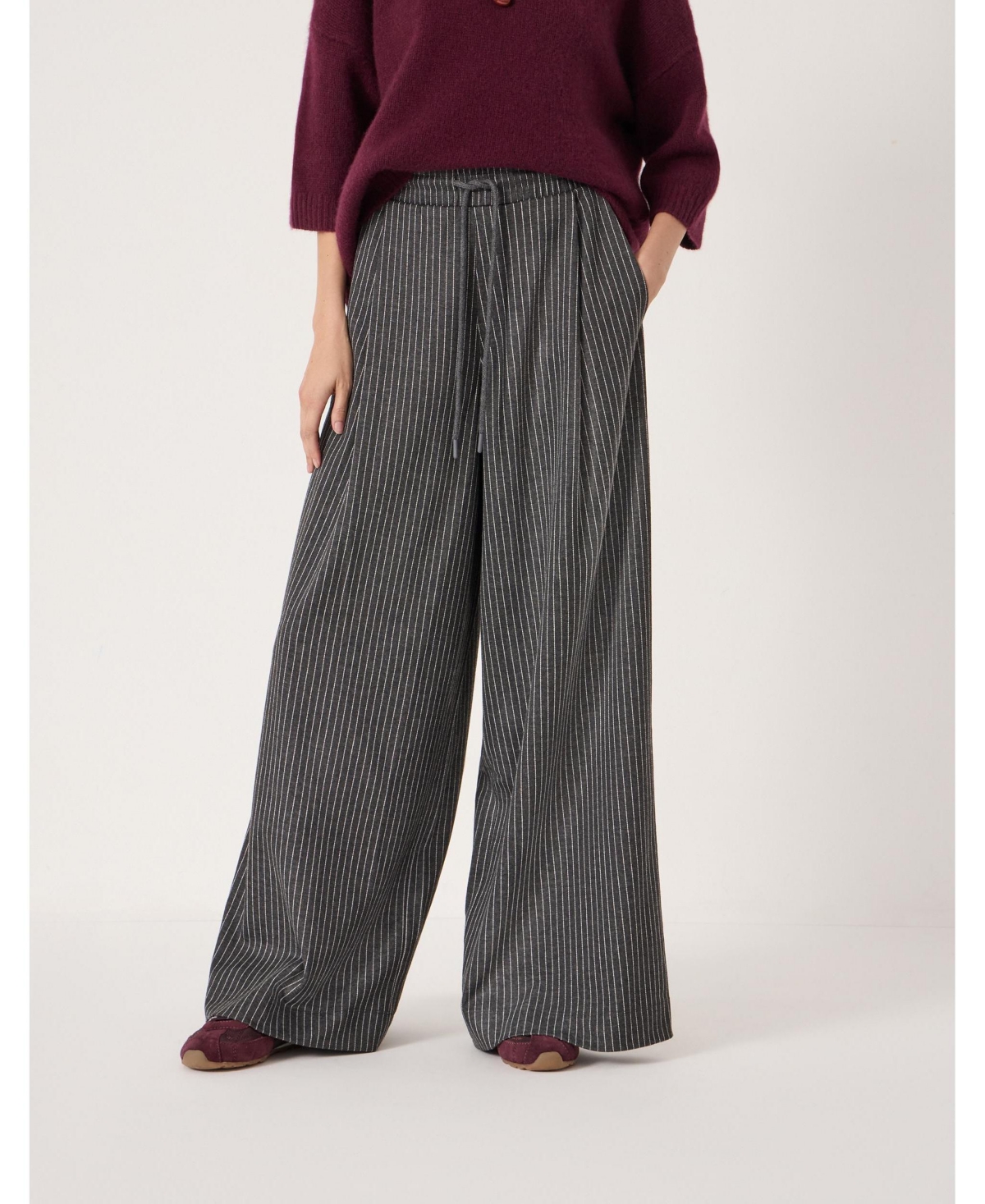 Click here for Hush Womens Taylor Side Stripe Pants - Grey stripe prices