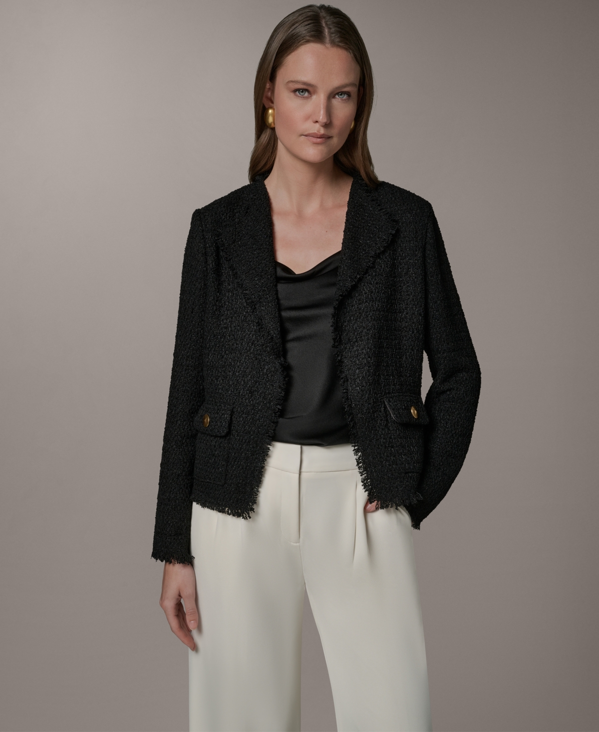 Click here for Donna Karan New York Womens Open Front Long-Sleeve... prices