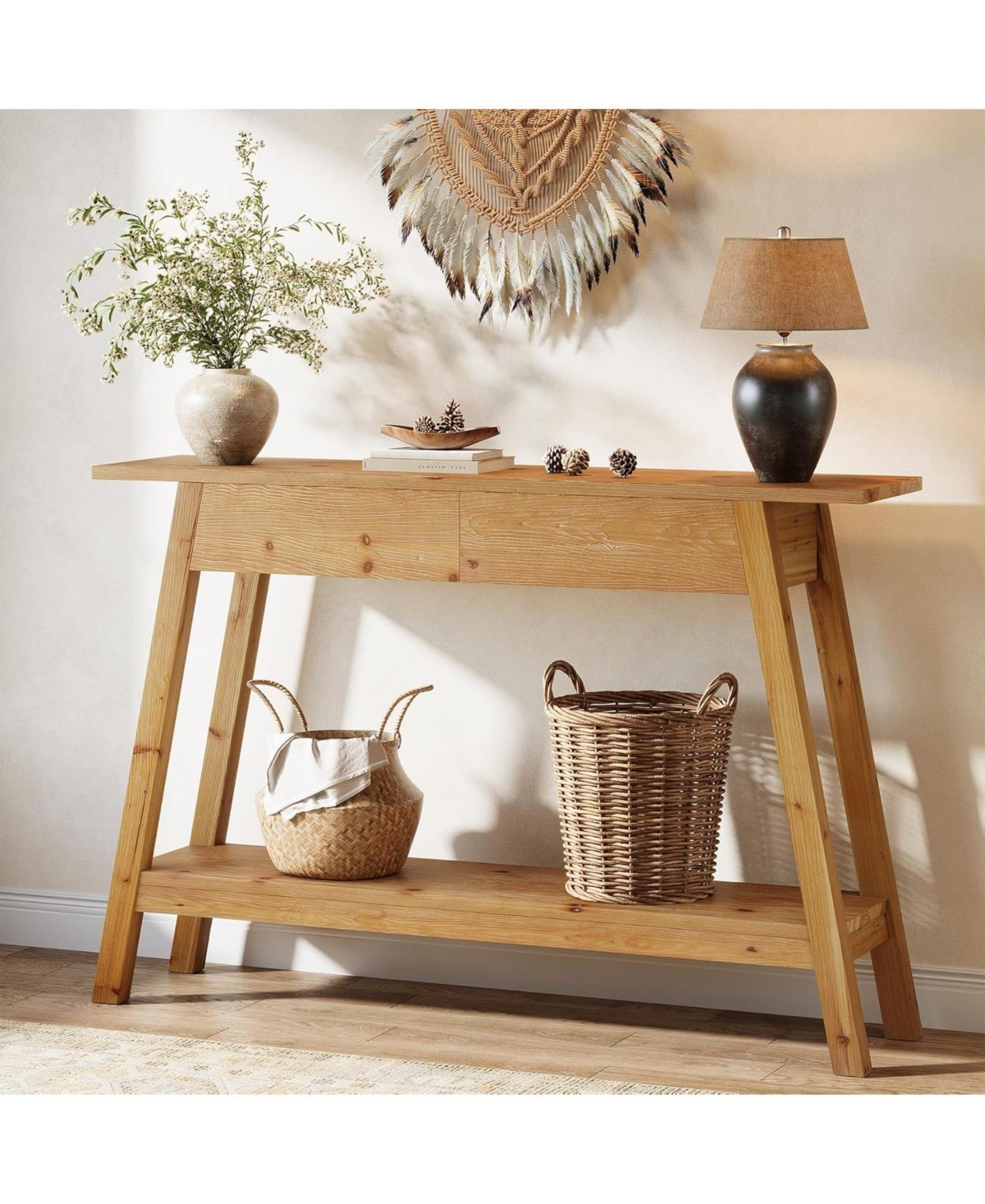 Click here for Tribesigns Solid Wood Console Table  43.31 Entrywa... prices