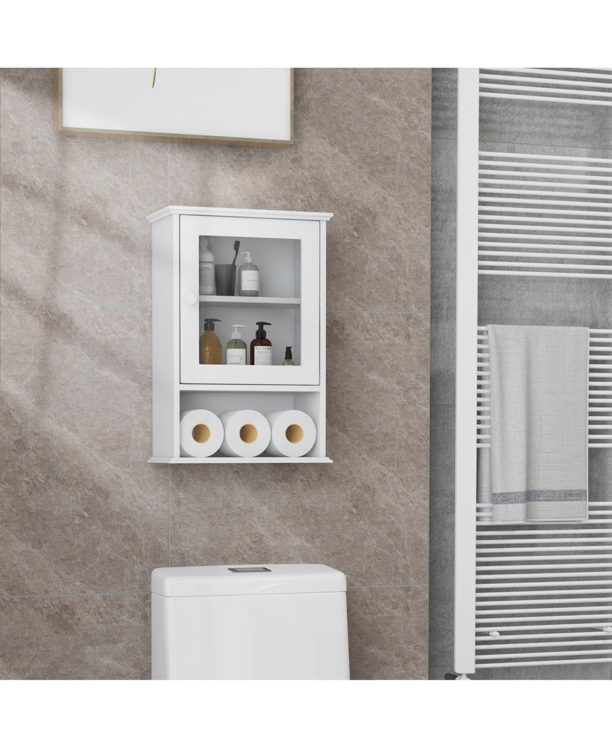 Click here for sumyeg Bathroom Wall Mounted Adjustable Hanging Me... prices
